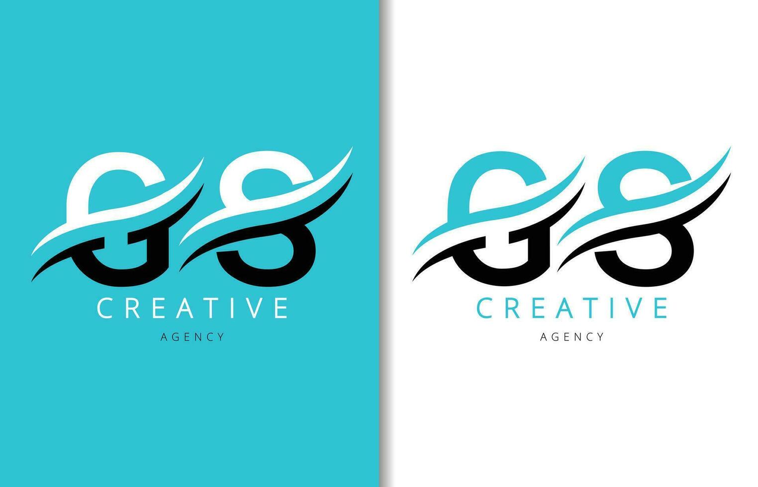 GS Letter Logo Design with Background and Creative company logo. Modern Lettering Fashion Design ...