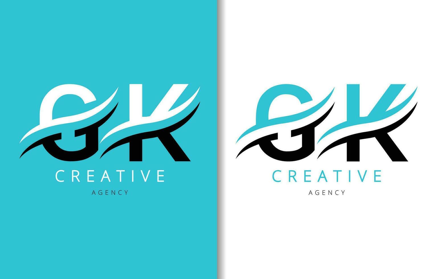 GK Letter Logo Design with Background and Creative company logo. Modern Lettering Fashion Design ...