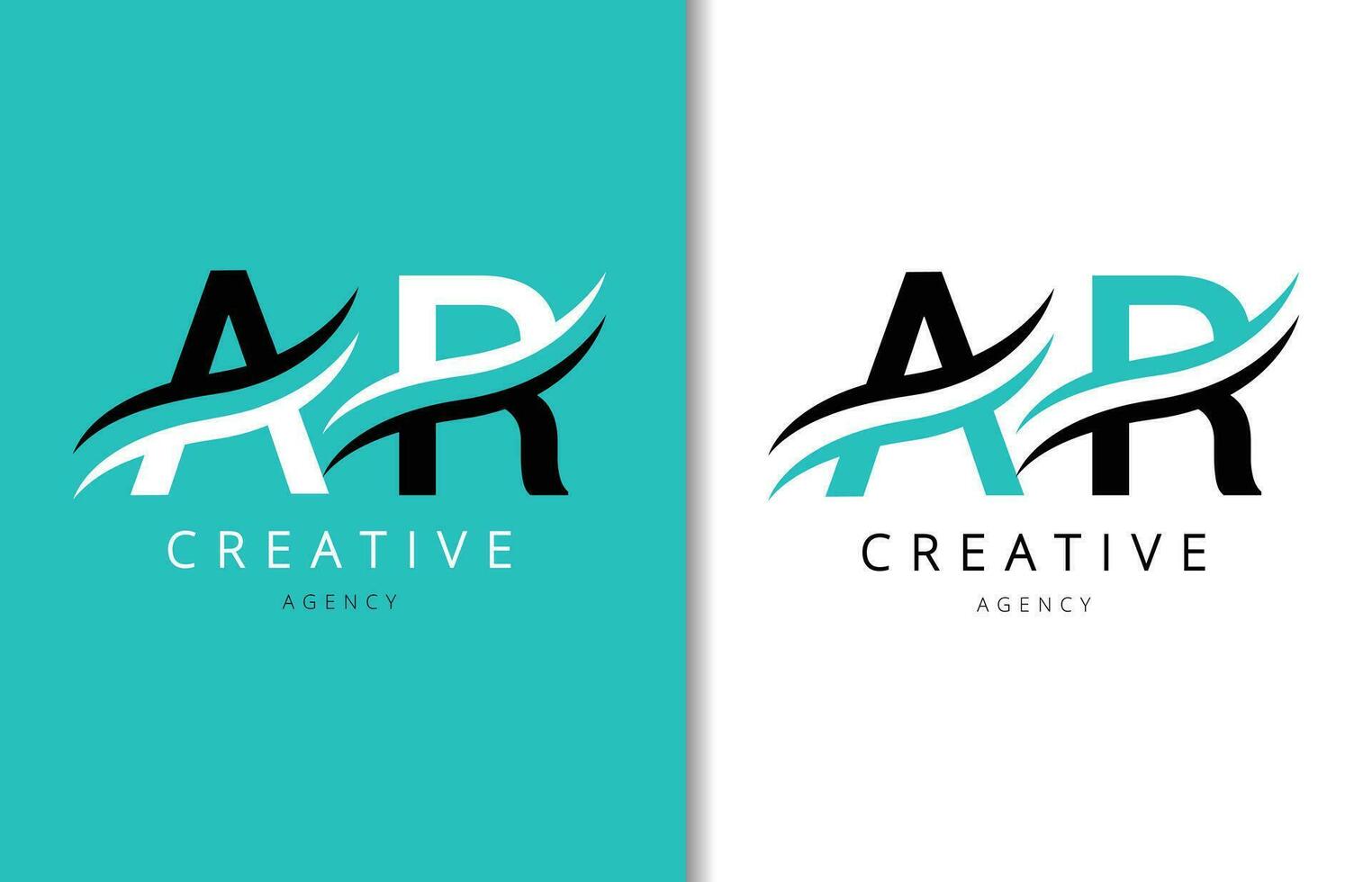 AR Letter Logo Design with Background and Creative company logo. Modern Lettering Fashion Design ...