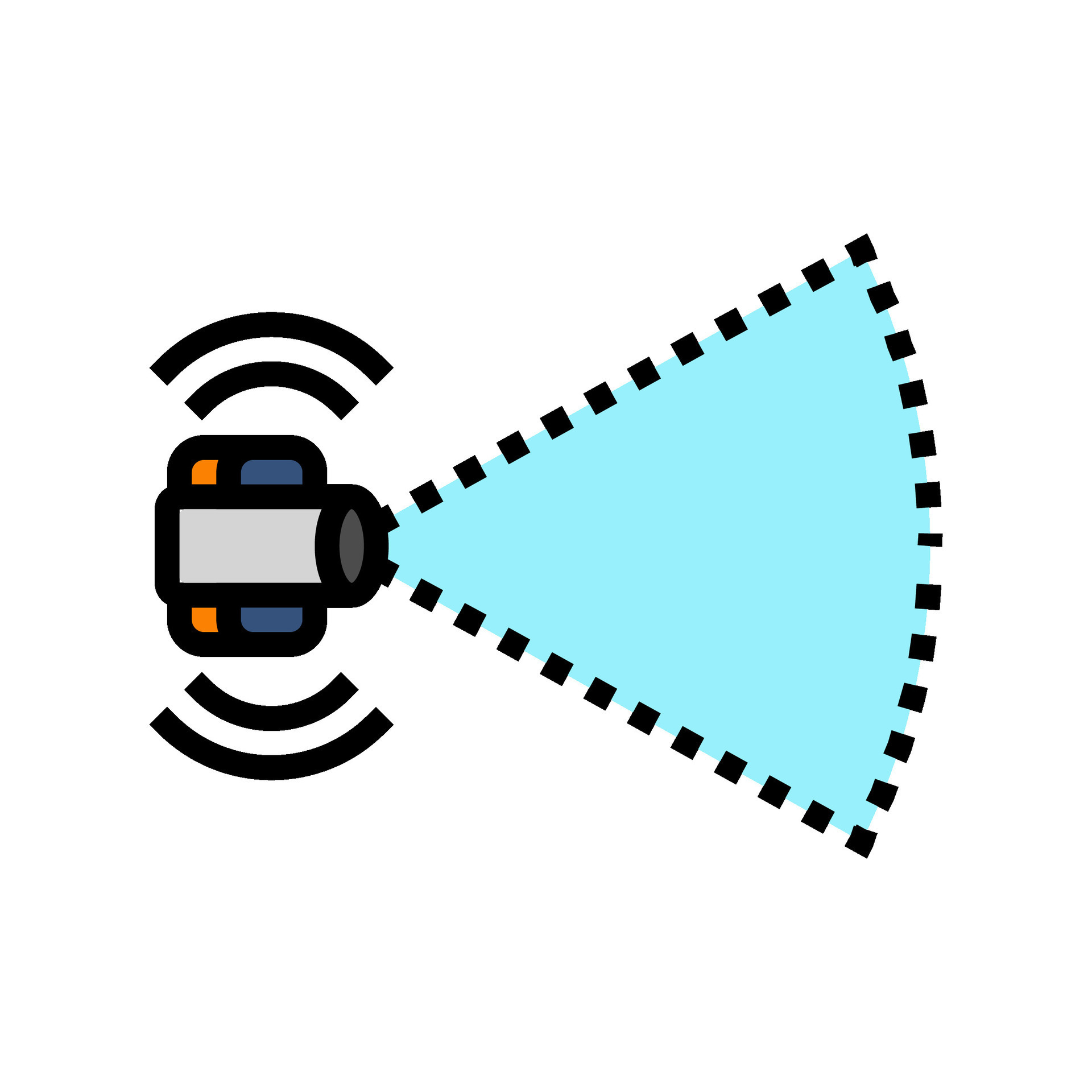 lidar sensors autonomous delivery color icon vector illustration ... lidar sensors autonomous delivery color icon vector illustration ...