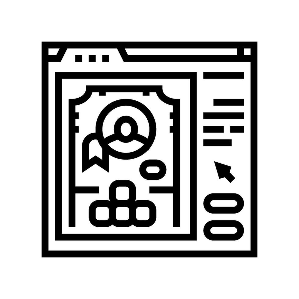 user interface design game line icon vector illustration 34788540 ... user interface design game line icon vector illustration 34788540 ...