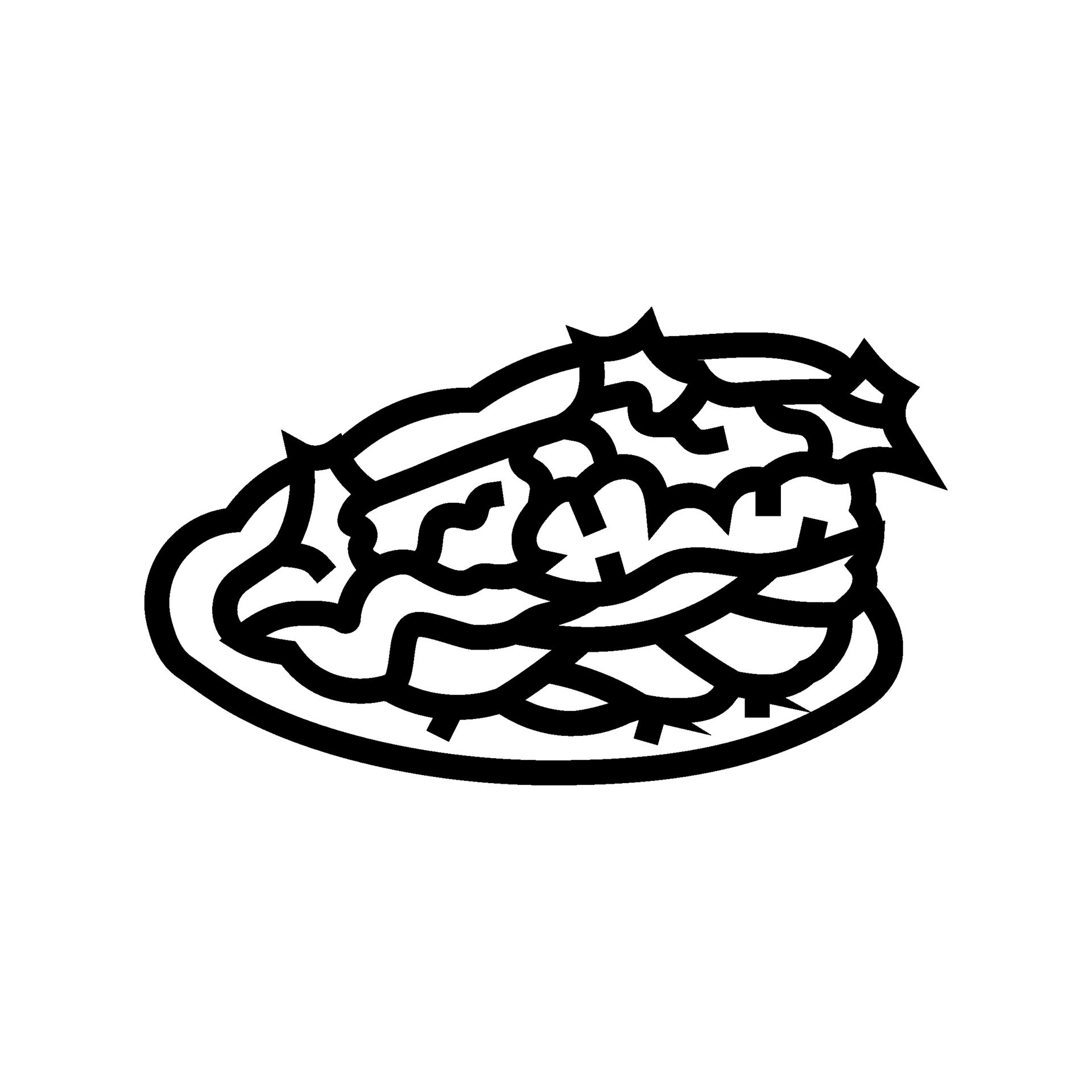 doner kebab turkish cuisine line icon vector illustration 34788634 ...