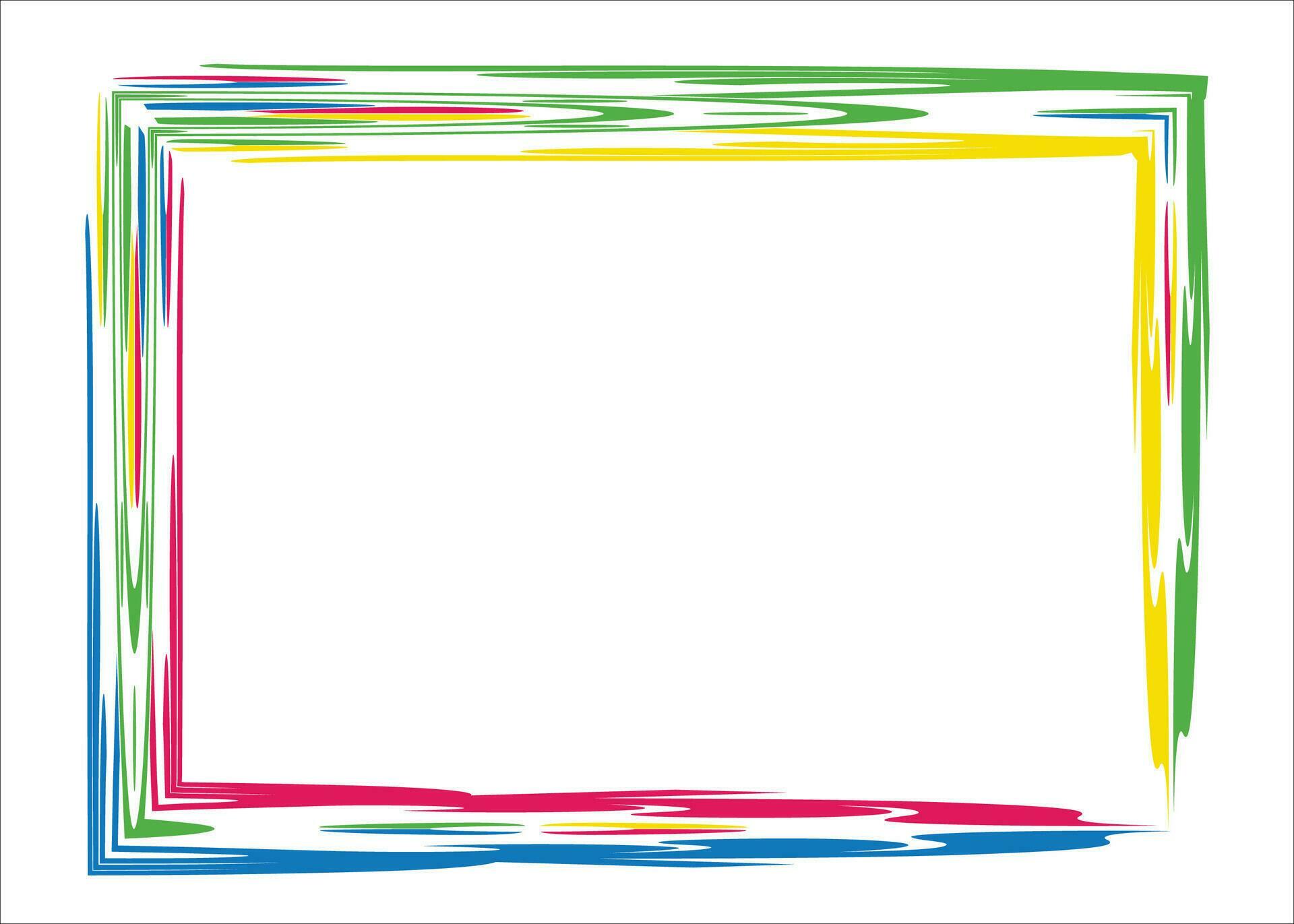 Vector Colorful Border Or Photo Frame Design Collection 34788916 Vector Art At Vecteezy