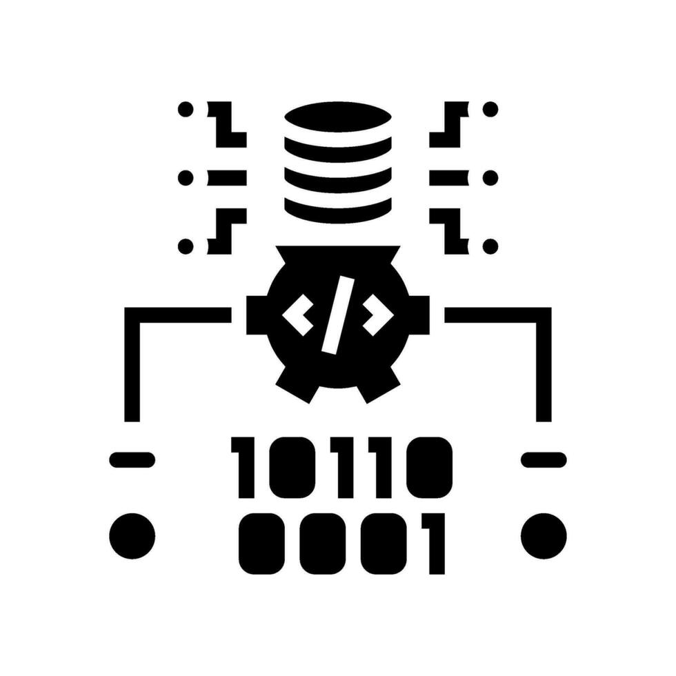 source code management glyph icon vector illustration 34789256 Vector ...
