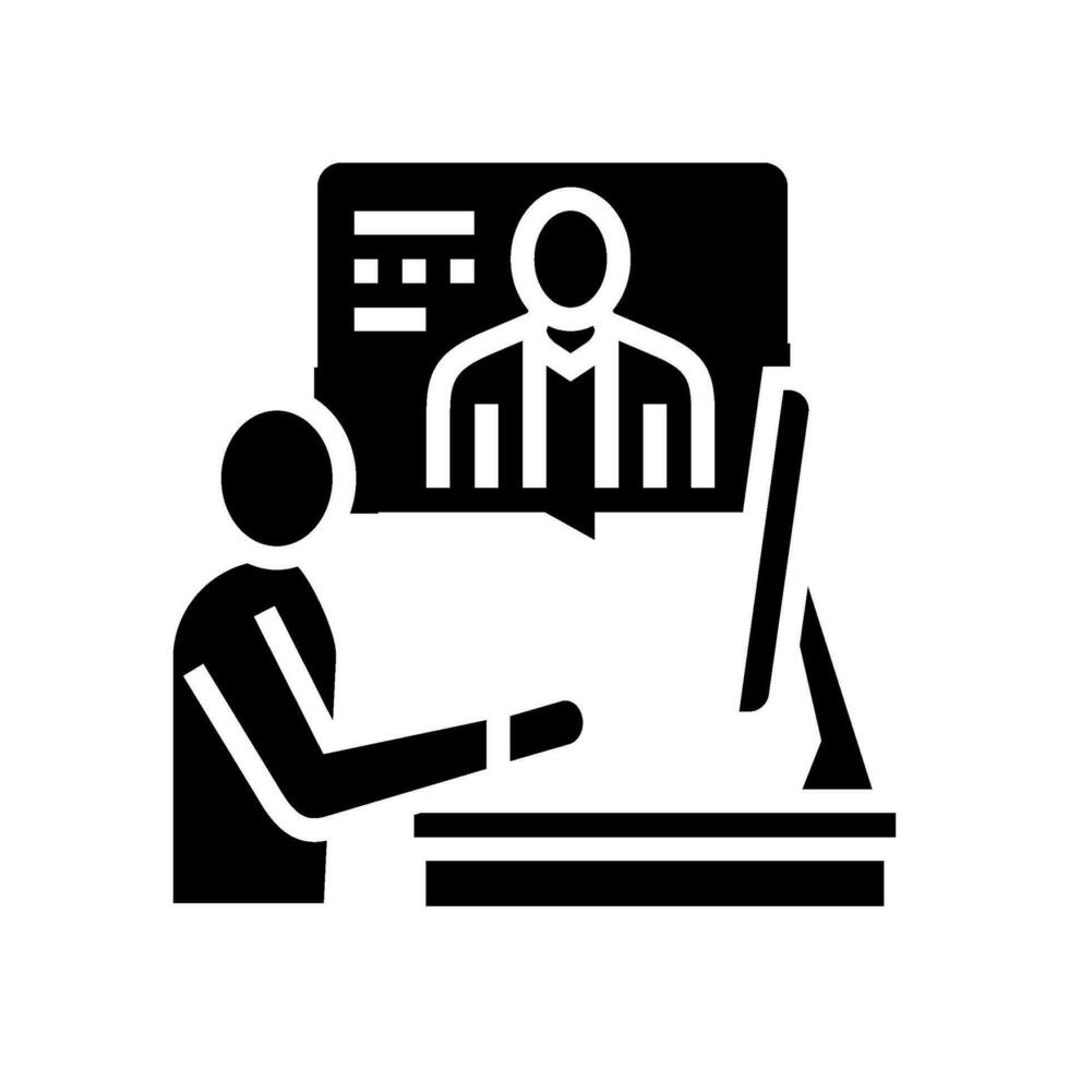 personalized learning online learning platform glyph icon vector ... personalized learning online learning platform glyph icon vector ...