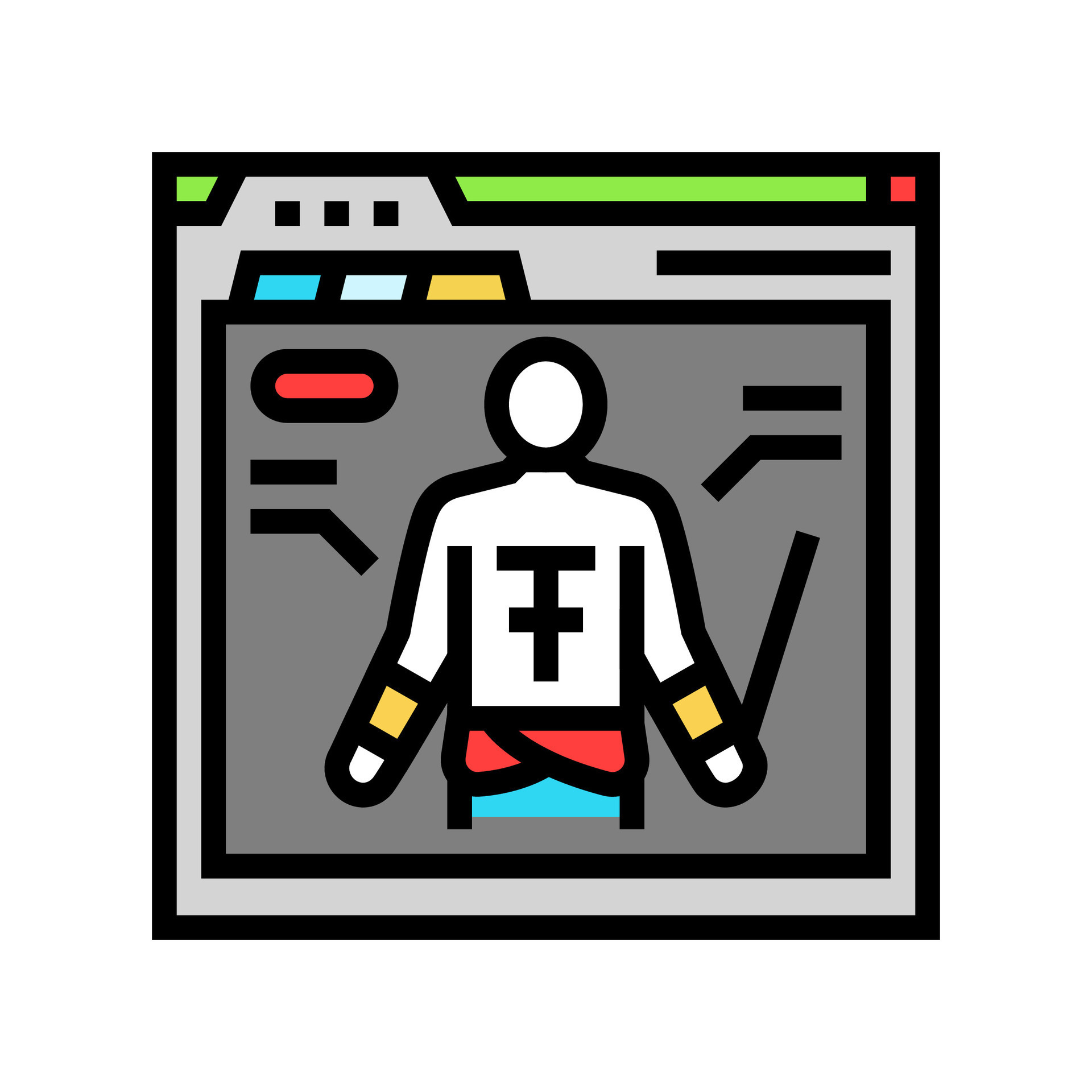 character design game development color icon vector illustration ... character design game development color icon vector illustration ...