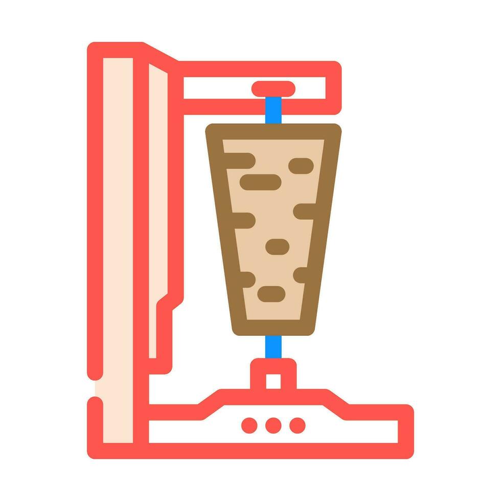 doner kebab turkish cuisine color icon vector illustration 34789529 ...