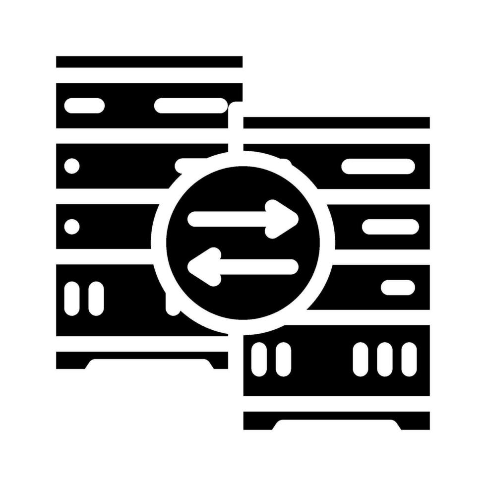 Replication Database Glyph Icon Vector Illustration 34790254 Vector Art