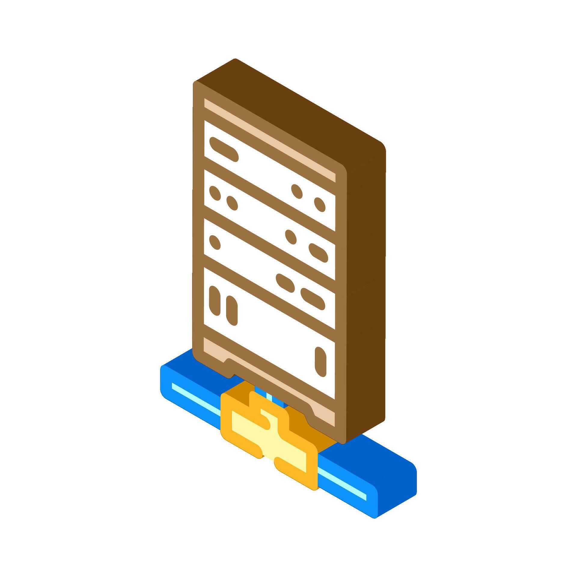 database connectivity isometric icon vector illustration 34790855 ...