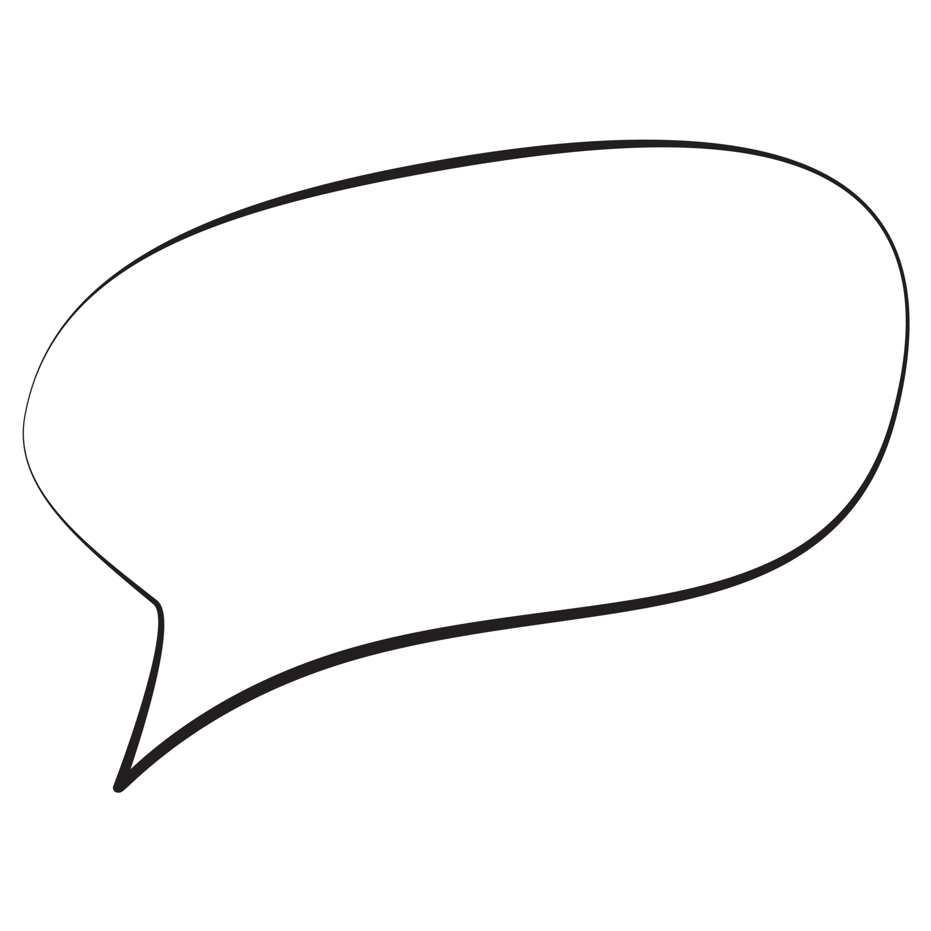 Chat Bubble Hand Drawn Style Isolated Speech Bubble Text Bubble Text