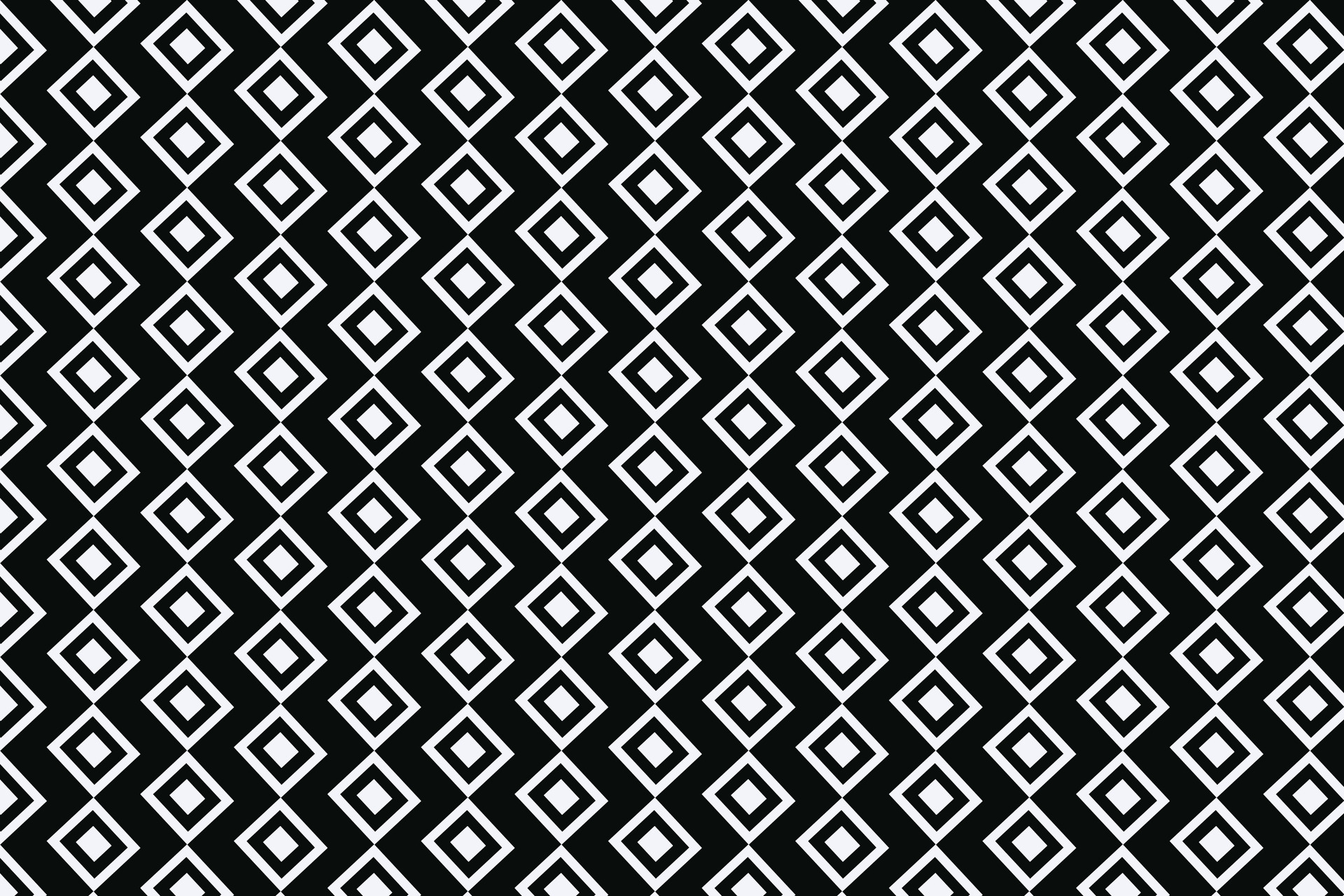 Seamless Black and White Geometric Diamond Pattern with Nested Design ...
