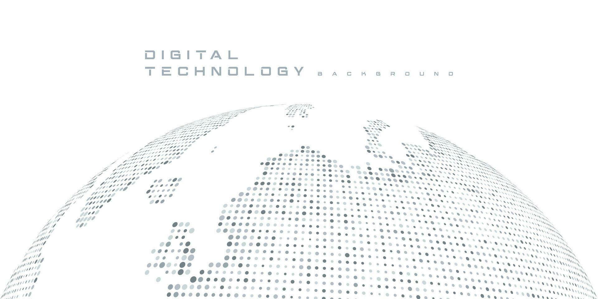 Digital Technology Futuristic Internet Network Speed Connection White Background Cyber Nano