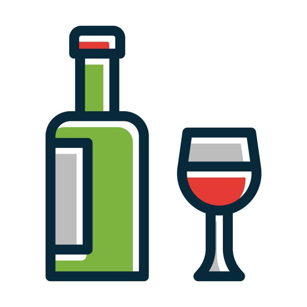Alcohol Vector Thick Line Filled Dark Colors 34797295 Vector Art at ...