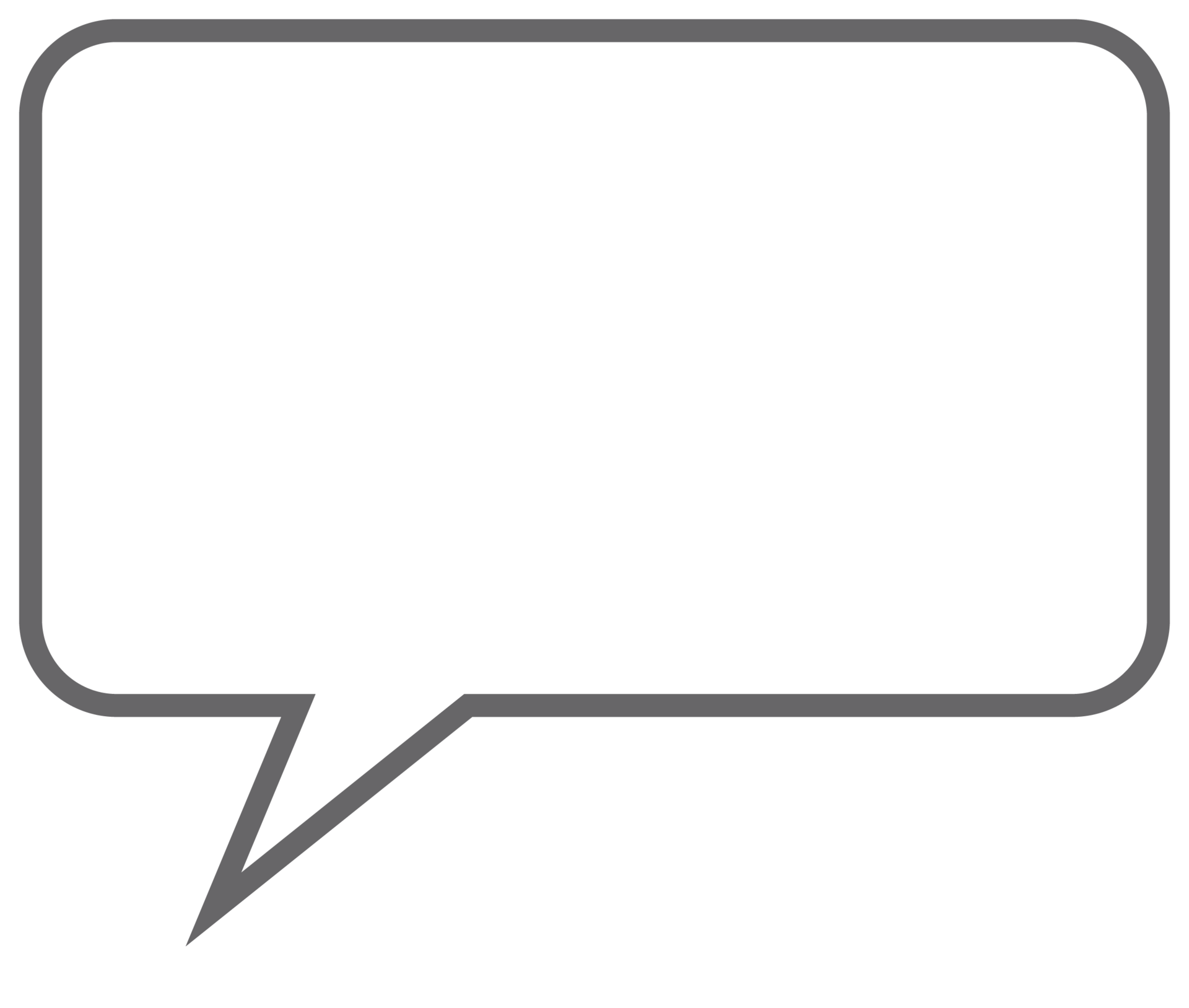 Speak bubble text, chatting box, message box outline cartoon 34798784 PNG