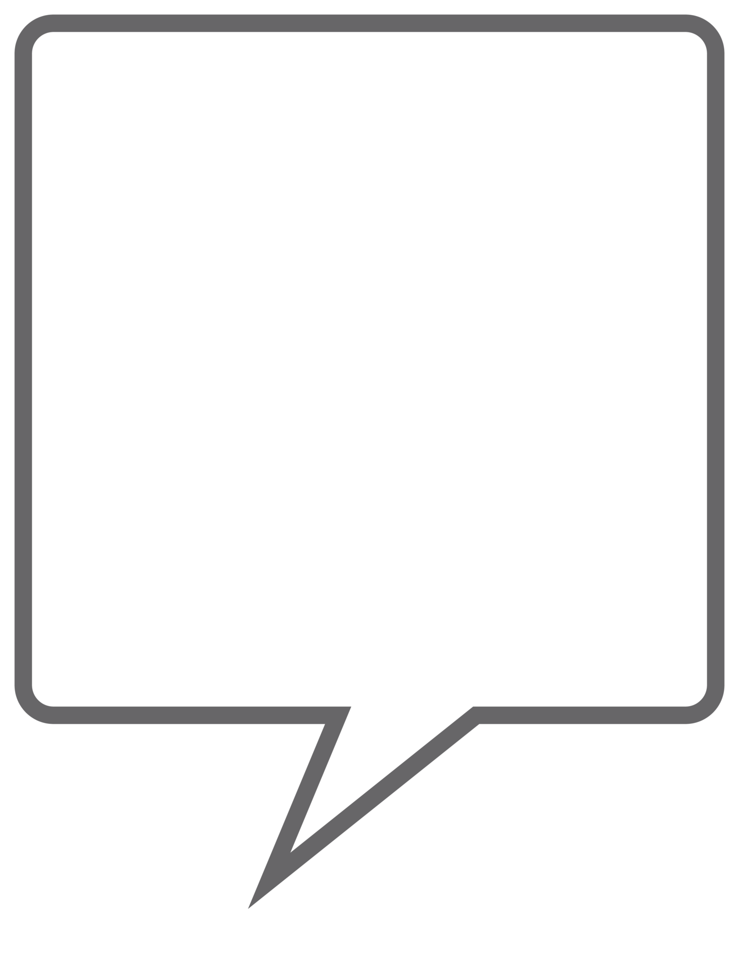 Speak bubble text, chatting box, message box outline cartoon 34798790 PNG