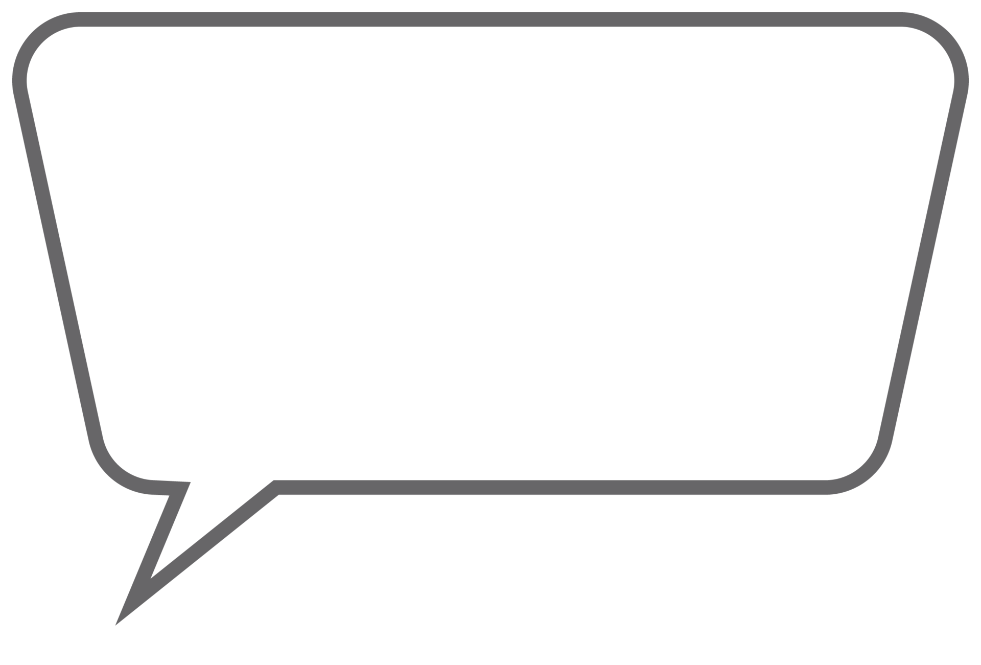 Speak bubble text, chatting box, message box outline cartoon 34798793 PNG