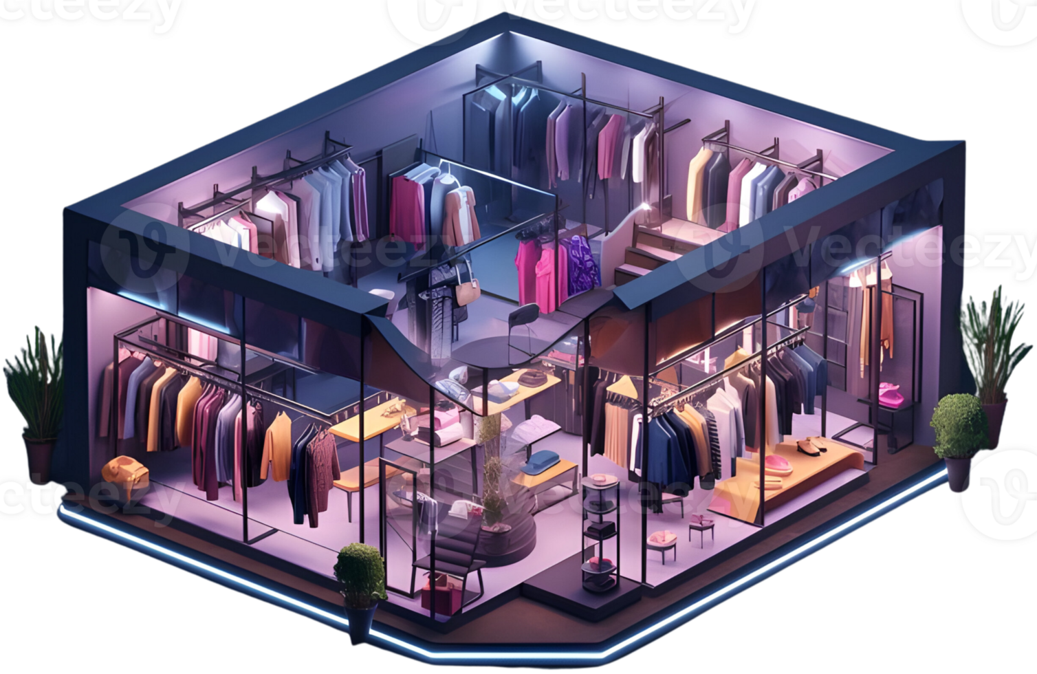 AI generated a clothing store 34800488 PNG