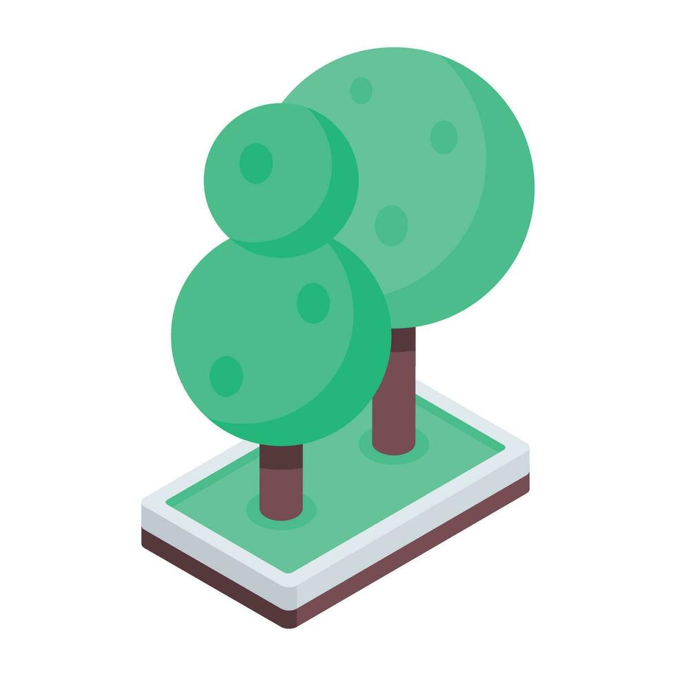 Trees Isometric Icon 34803202 Vector Art at Vecteezy