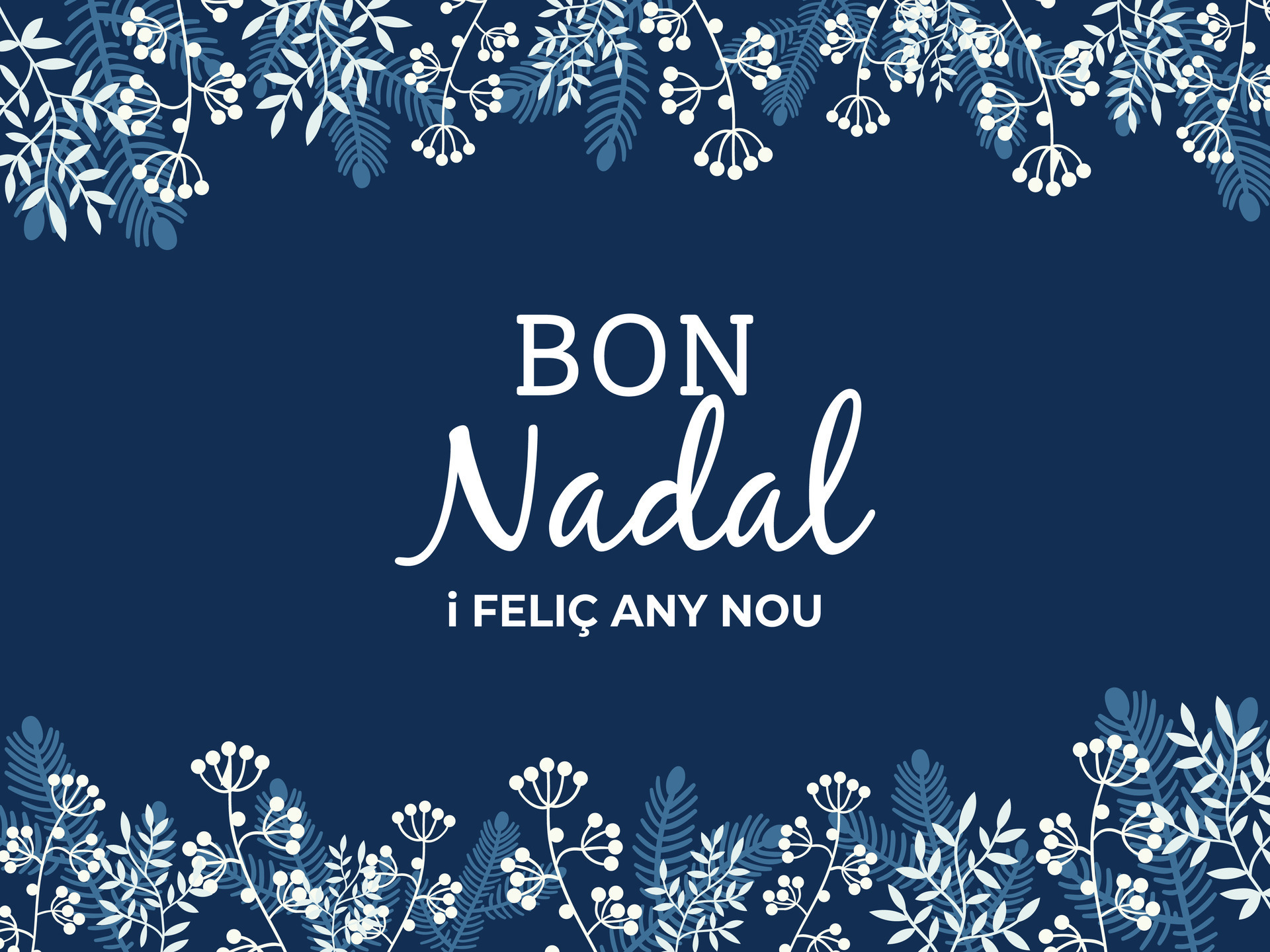 Bon Nadal christmas design with catalan language with blue color 34806099 Vector Art at Vecteezy