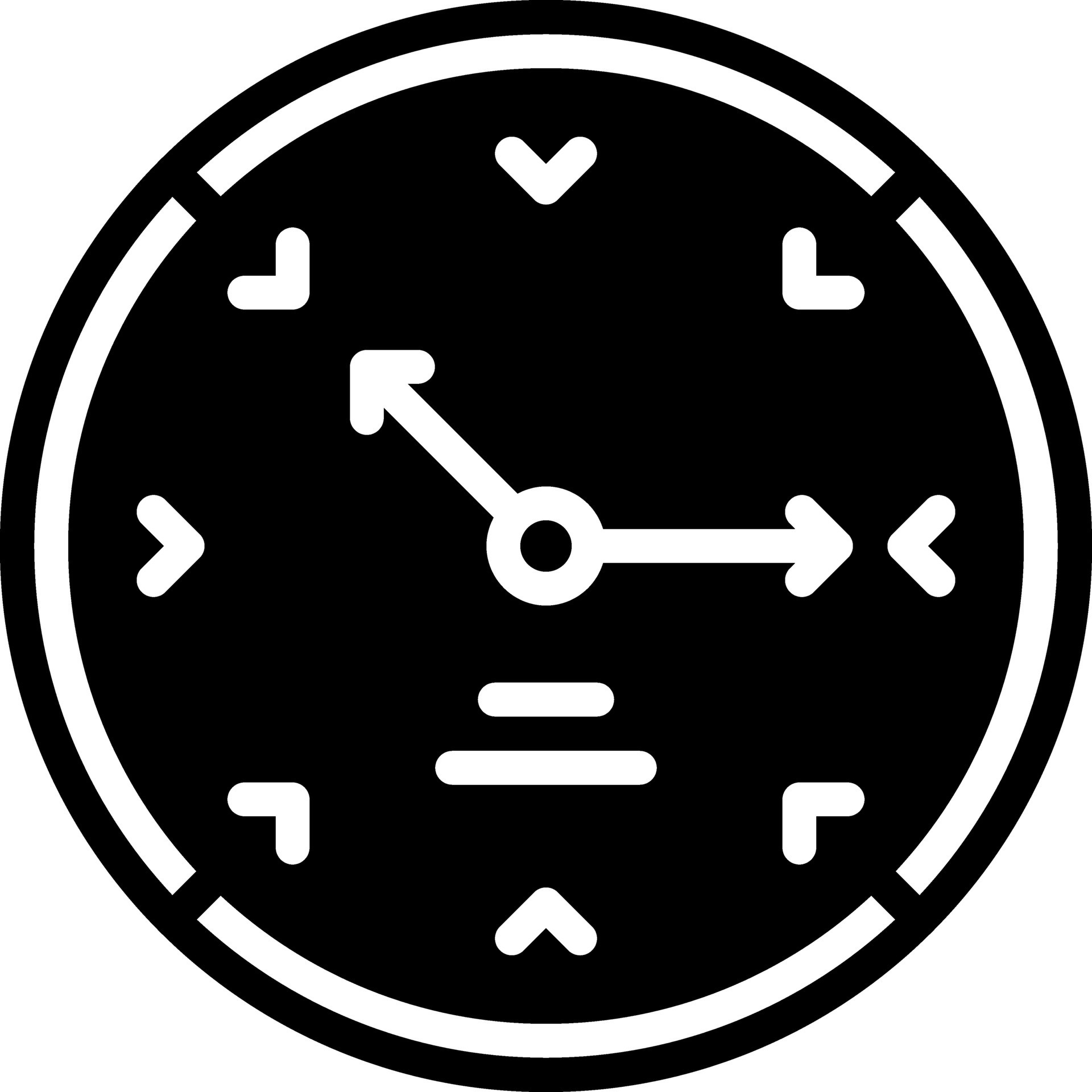 solid icon for clock 34808828 Vector Art at Vecteezy