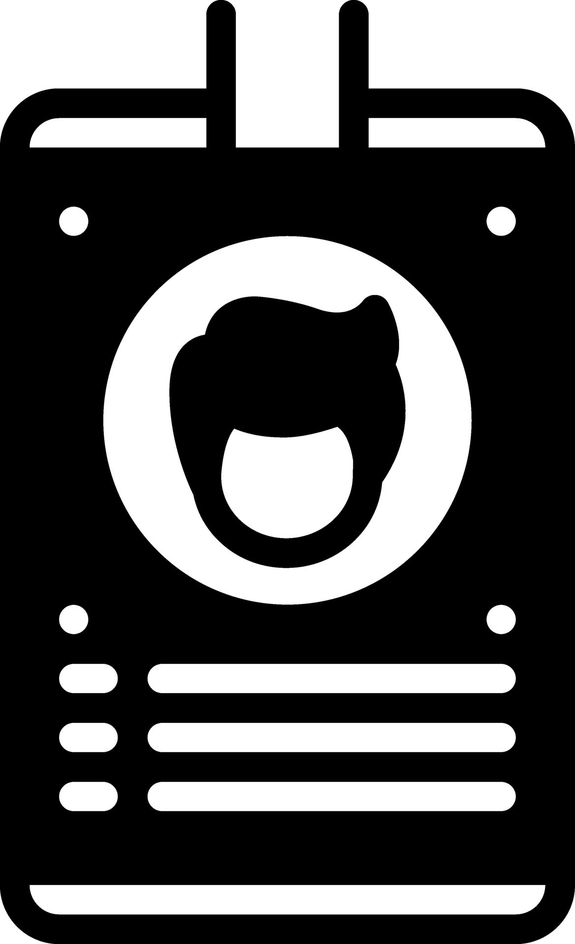 solid icon for identifier 34808919 Vector Art at Vecteezy