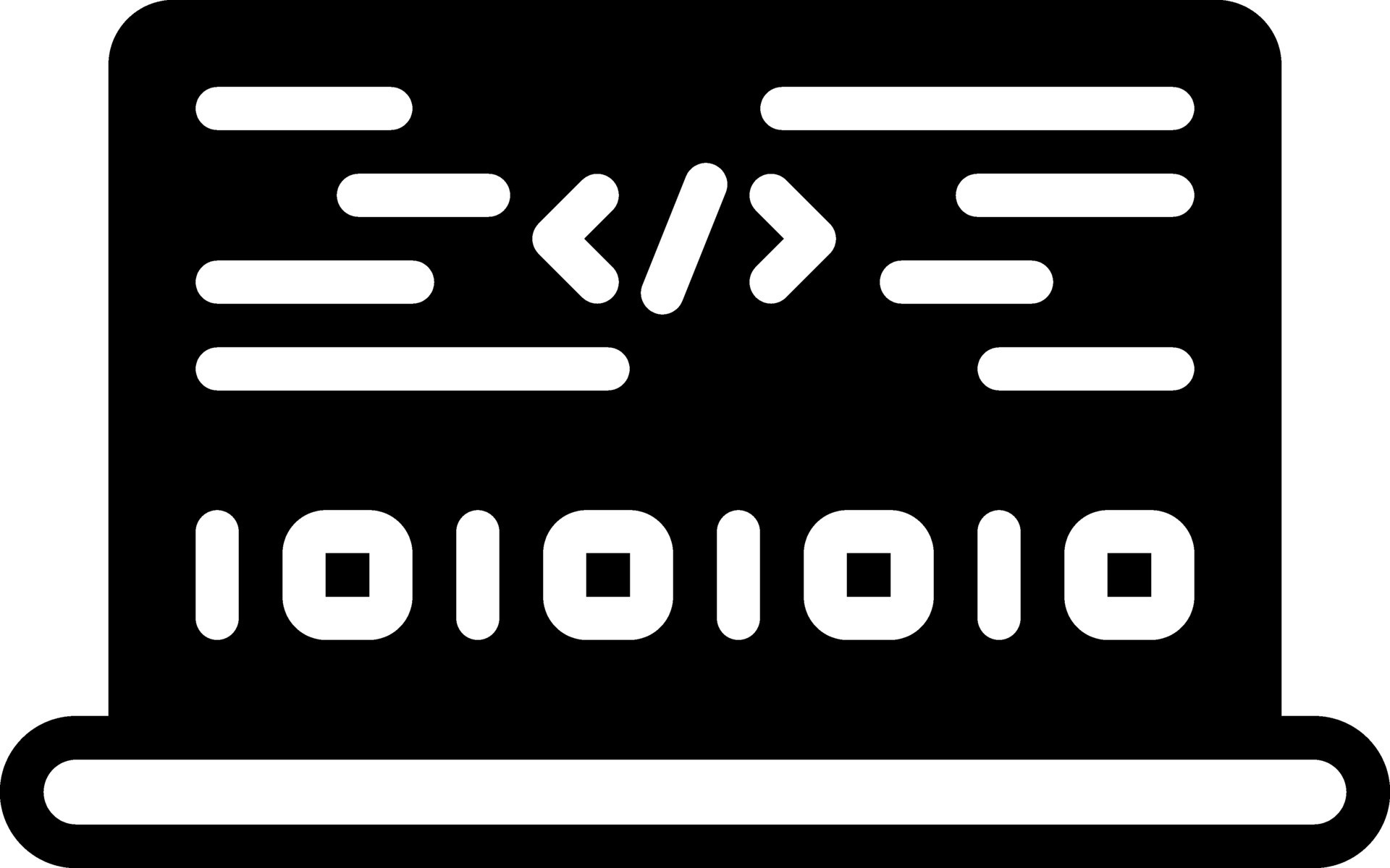 solid icon for codes 34808928 Vector Art at Vecteezy