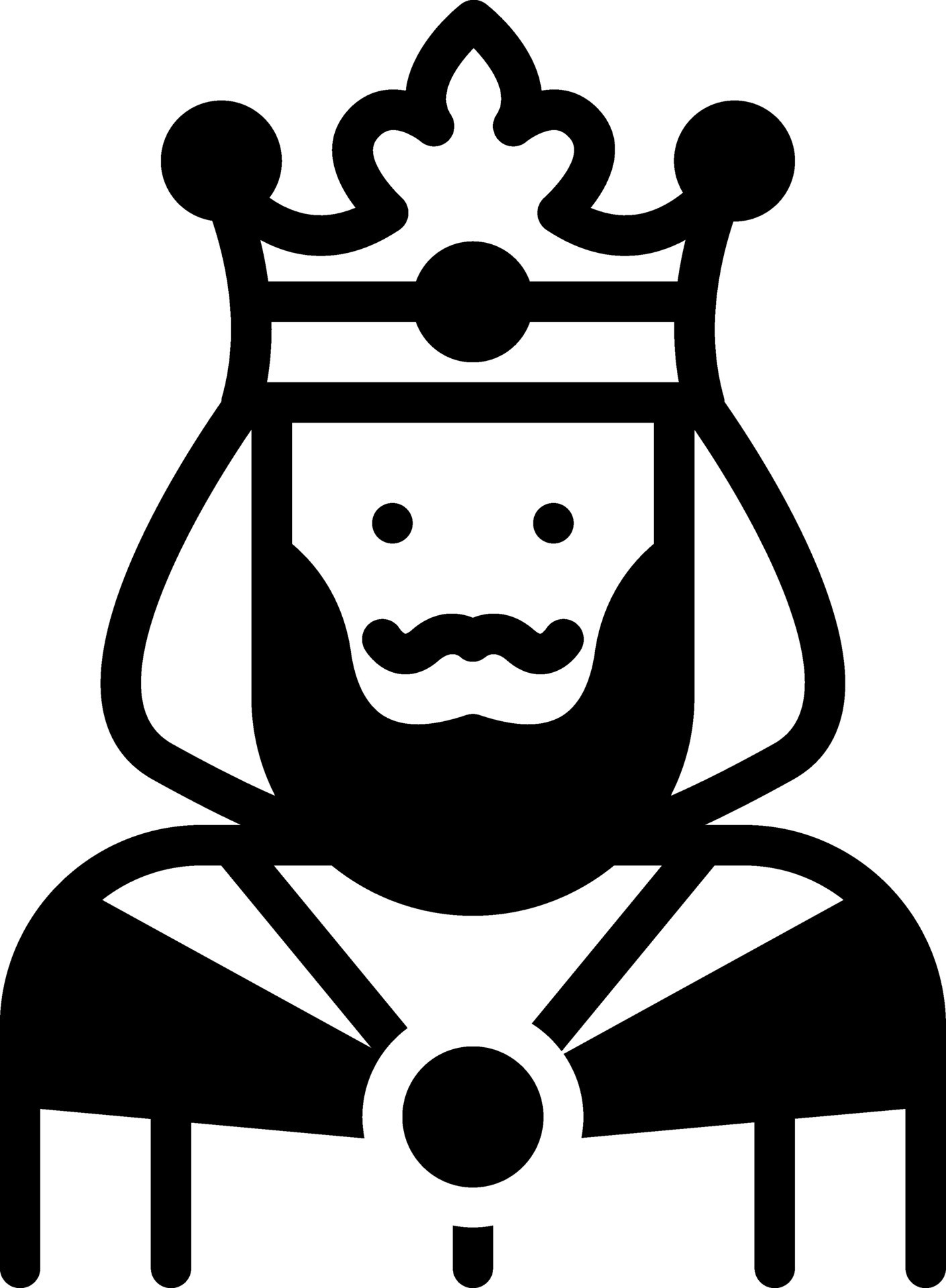 solid icon for king 34809036 Vector Art at Vecteezy
