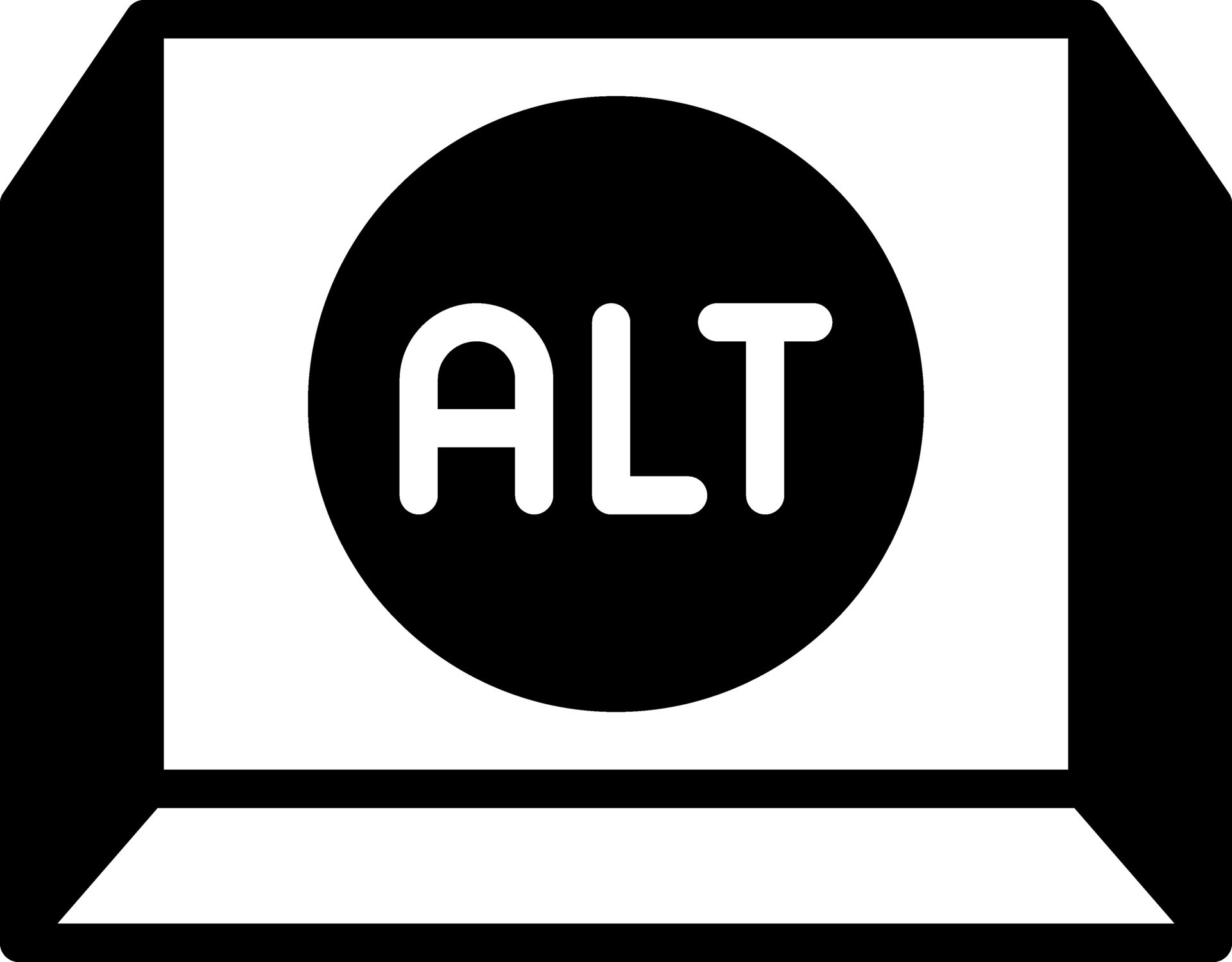 solid icon for alt 34809077 Vector Art at Vecteezy