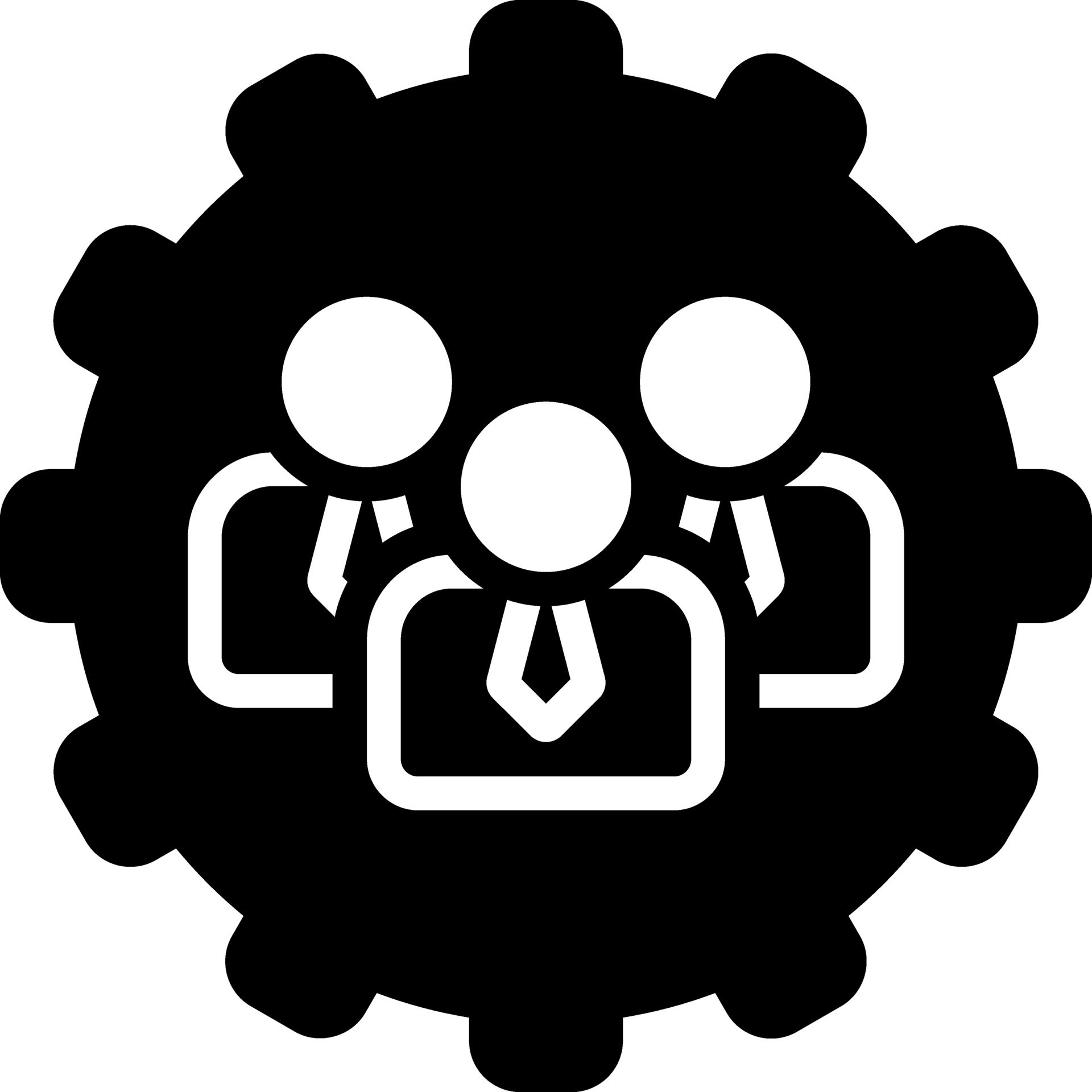 solid icon for administrators 34809205 Vector Art at Vecteezy