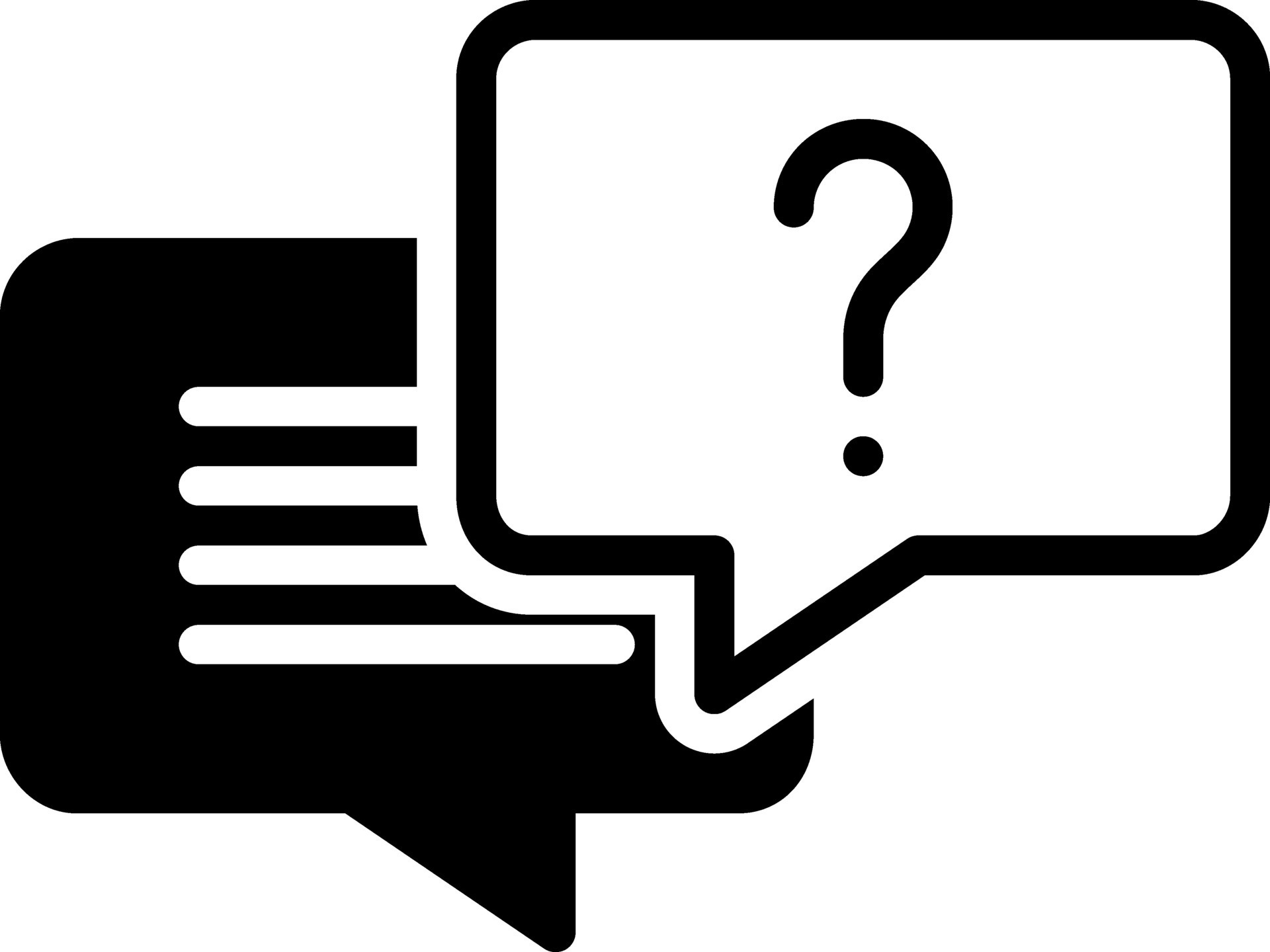 solid icon for faqs 34809217 Vector Art at Vecteezy