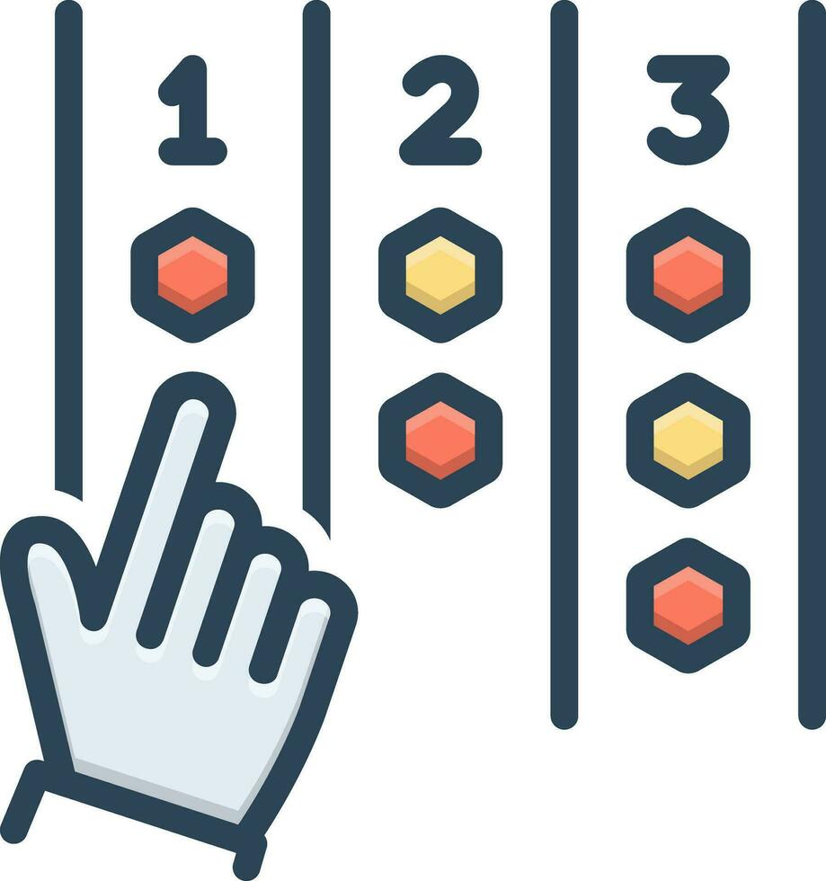 color icon for count 34809221 Vector Art at Vecteezy