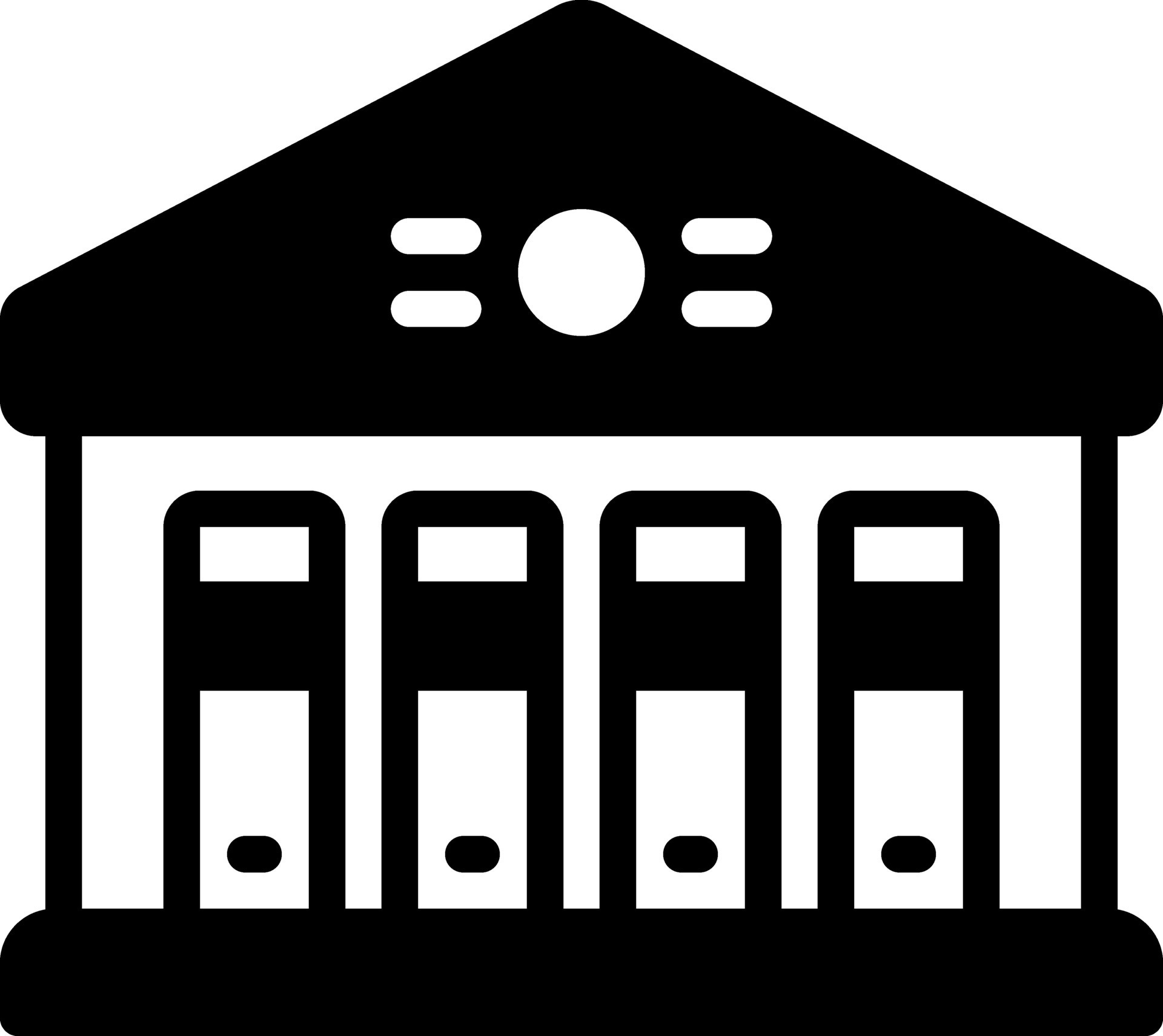 solid icon for libraries 34809328 Vector Art at Vecteezy