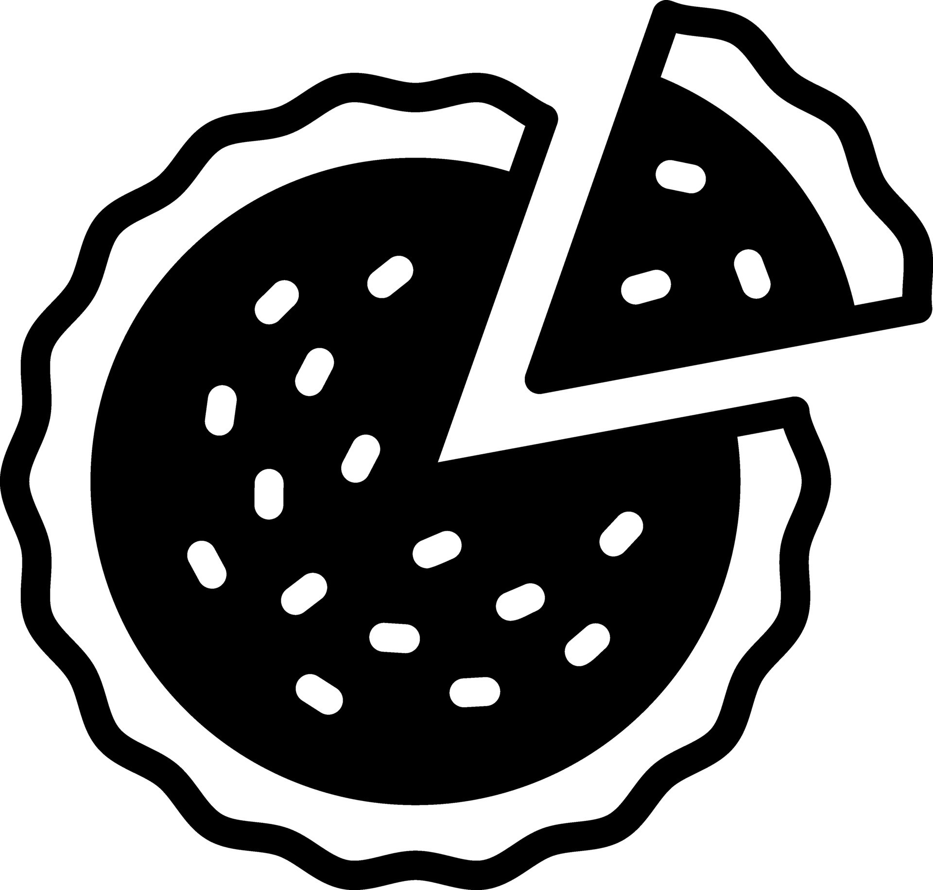 solid icon for pie 34809333 Vector Art at Vecteezy