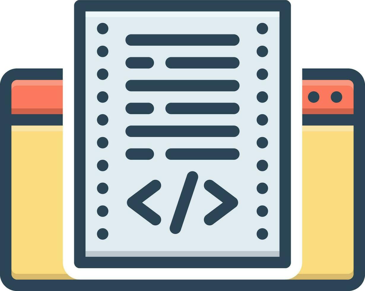 color icon for scripting 34809359 Vector Art at Vecteezy