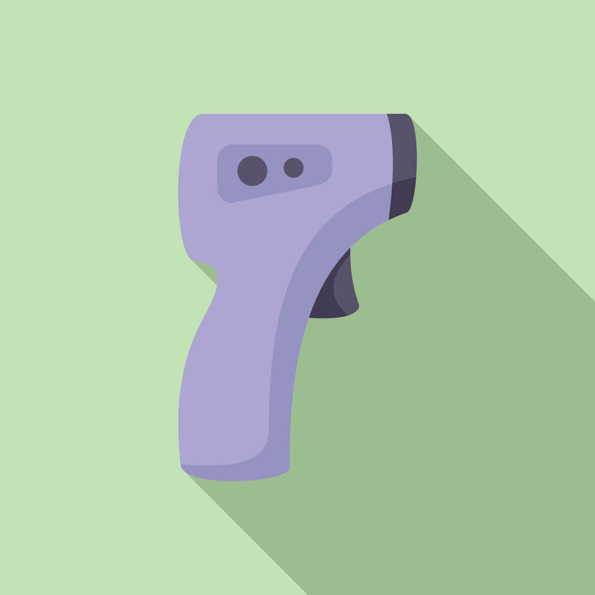 Care With Laser Thermometer Icon Flat Vector Distance Scan 34809910 Vector Art At Vecteezy