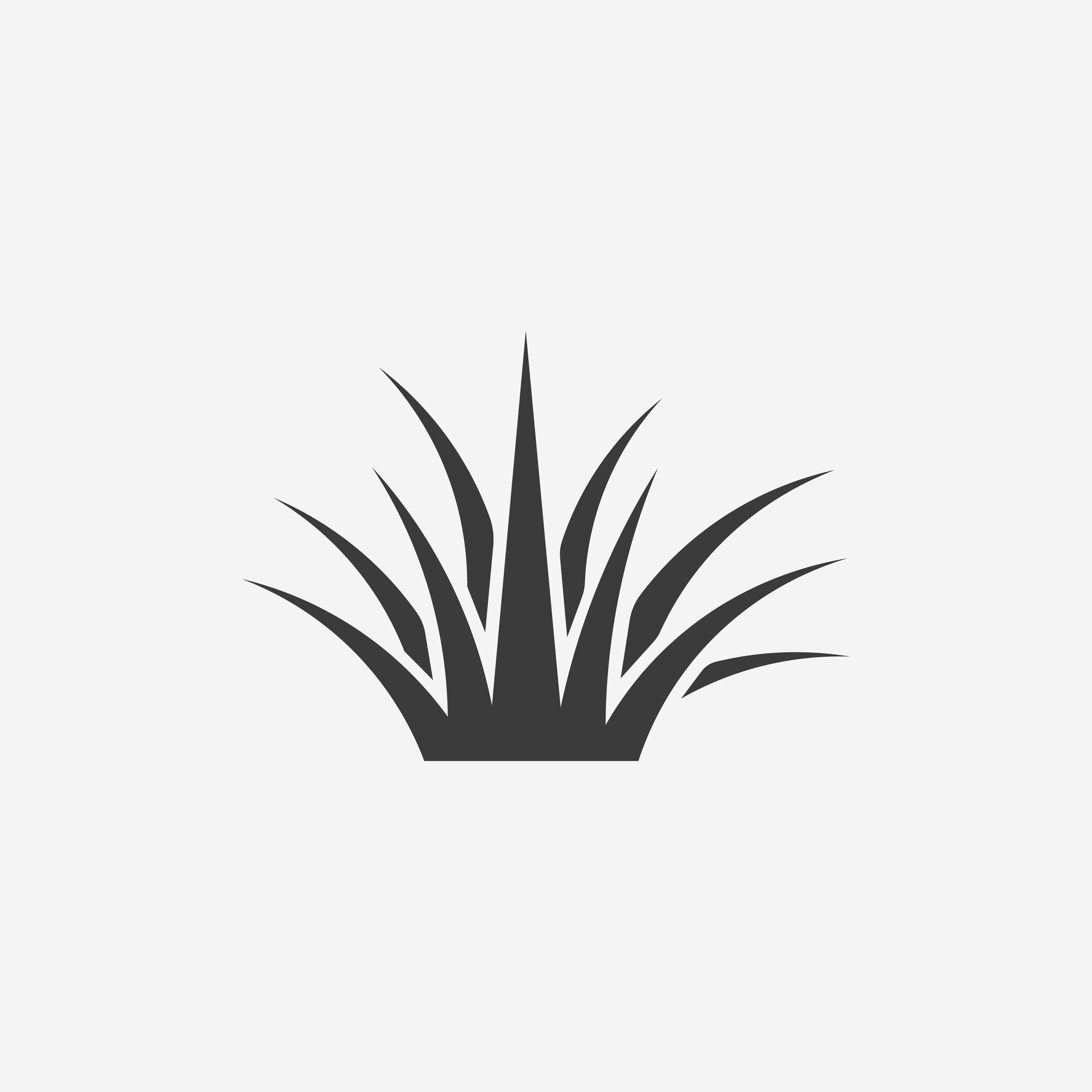 Grass Icon Vector Lawn Plant Meadow Symbol Sign 34812073 Vector Art At Vecteezy