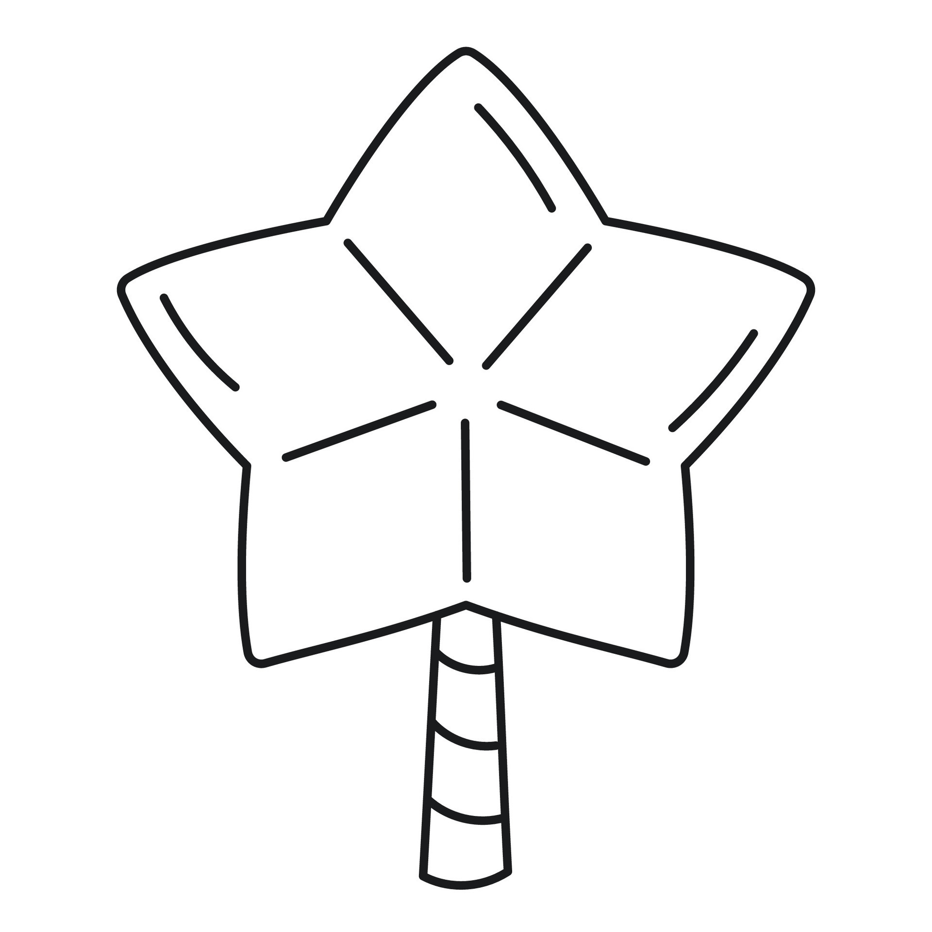 New Year Star Icon On White Background 34816168 Vector Art At Vecteezy