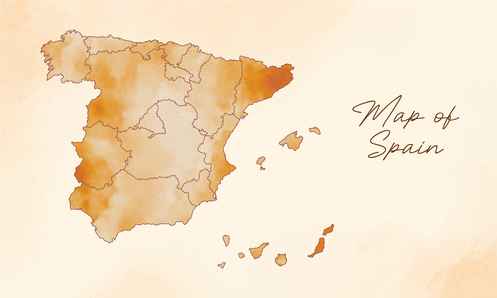 old vintage spain map vector background 34818449 Vector Art at Vecteezy