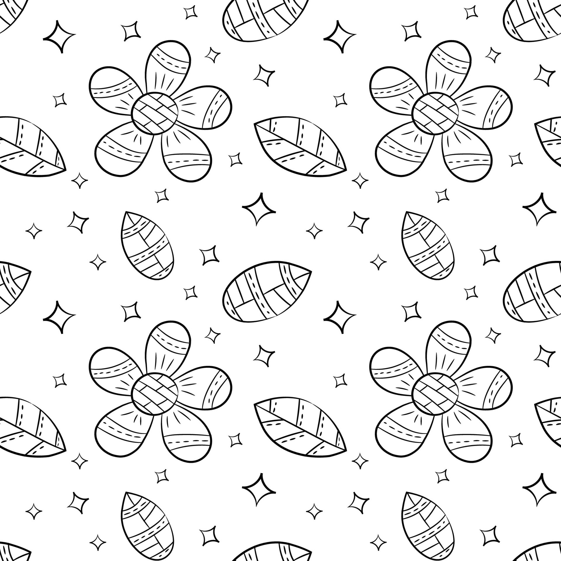 Spring Vector Seamless Pattern 34819251 Vector Art At Vecteezy