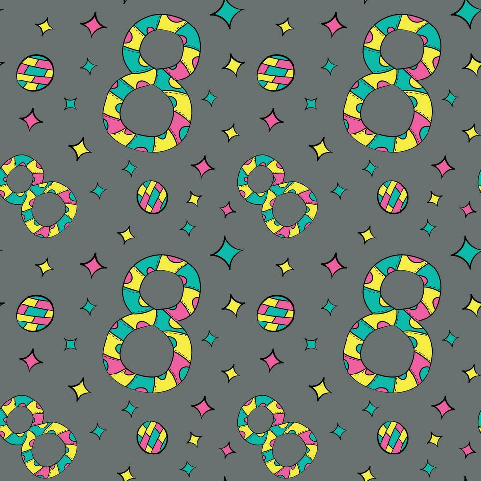 Spring vector seamless pattern 34820216 Vector Art at Vecteezy