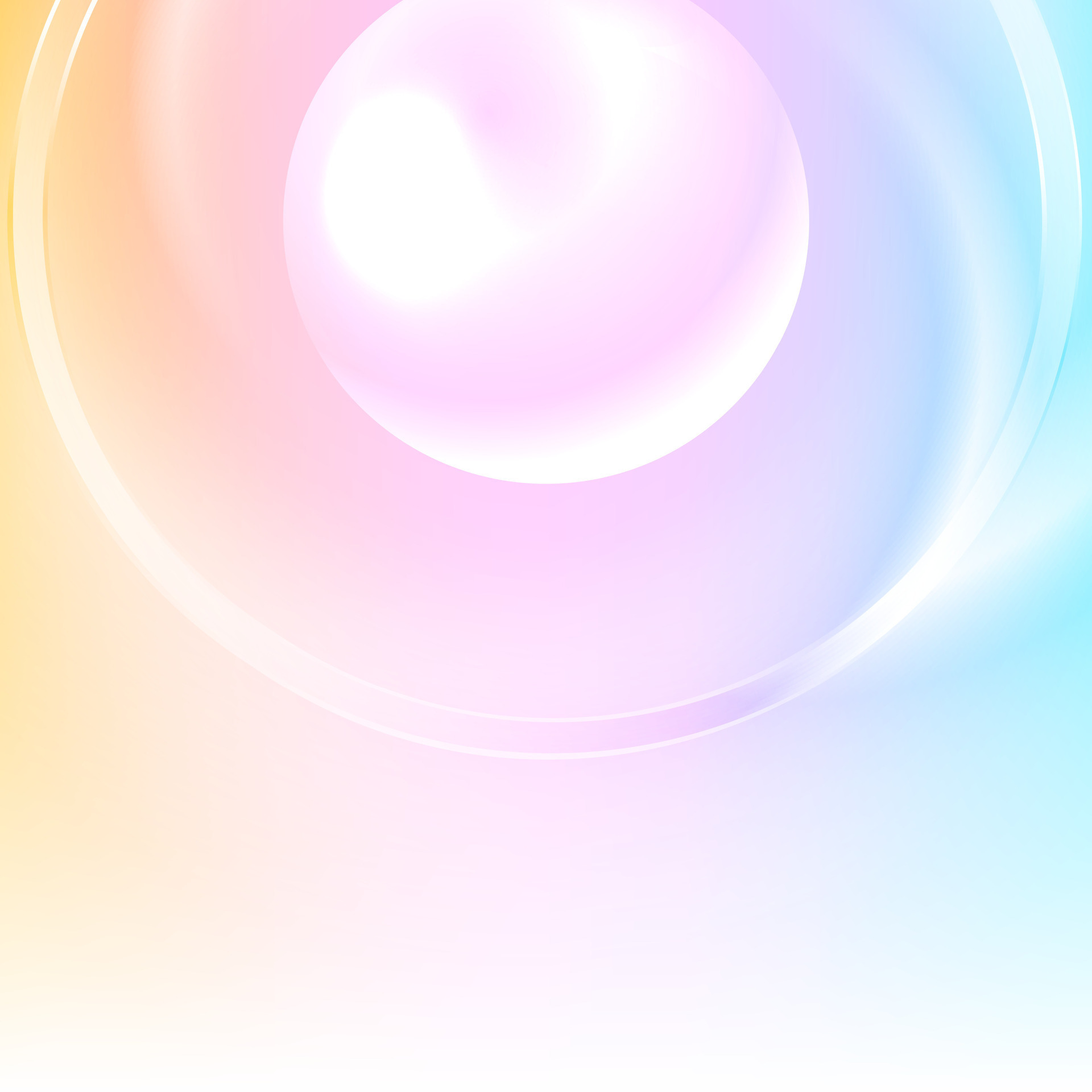 Colorful pastel glossy circle and ring abstract tech background ...