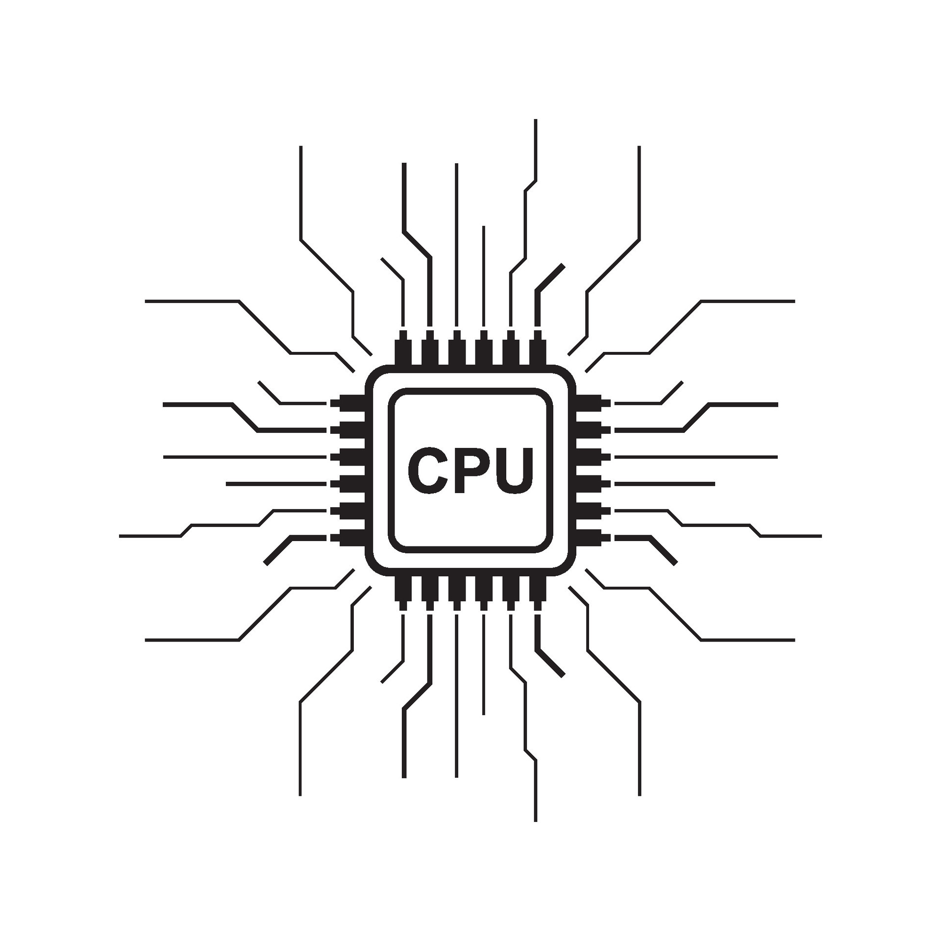 Processor logo icon 34845813 Vector Art at Vecteezy