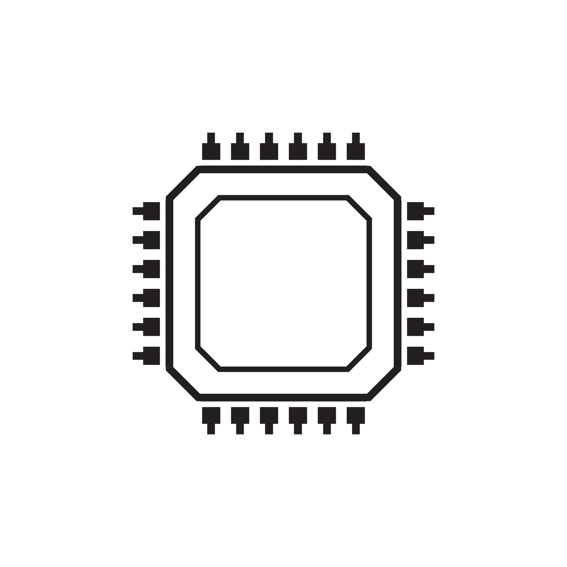 Processor logo icon 34845819 Vector Art at Vecteezy