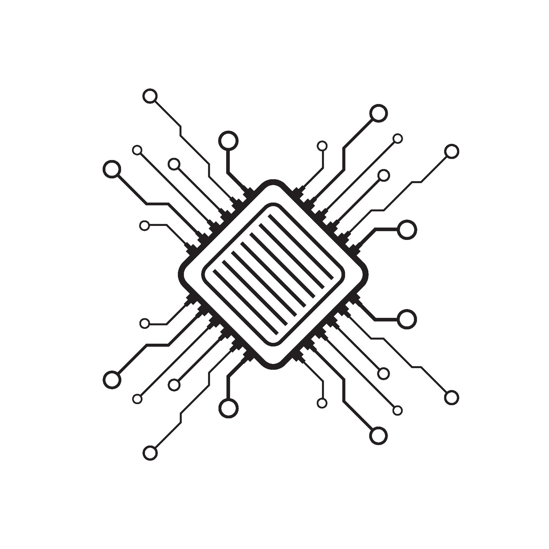 Processor logo icon 34845878 Vector Art at Vecteezy