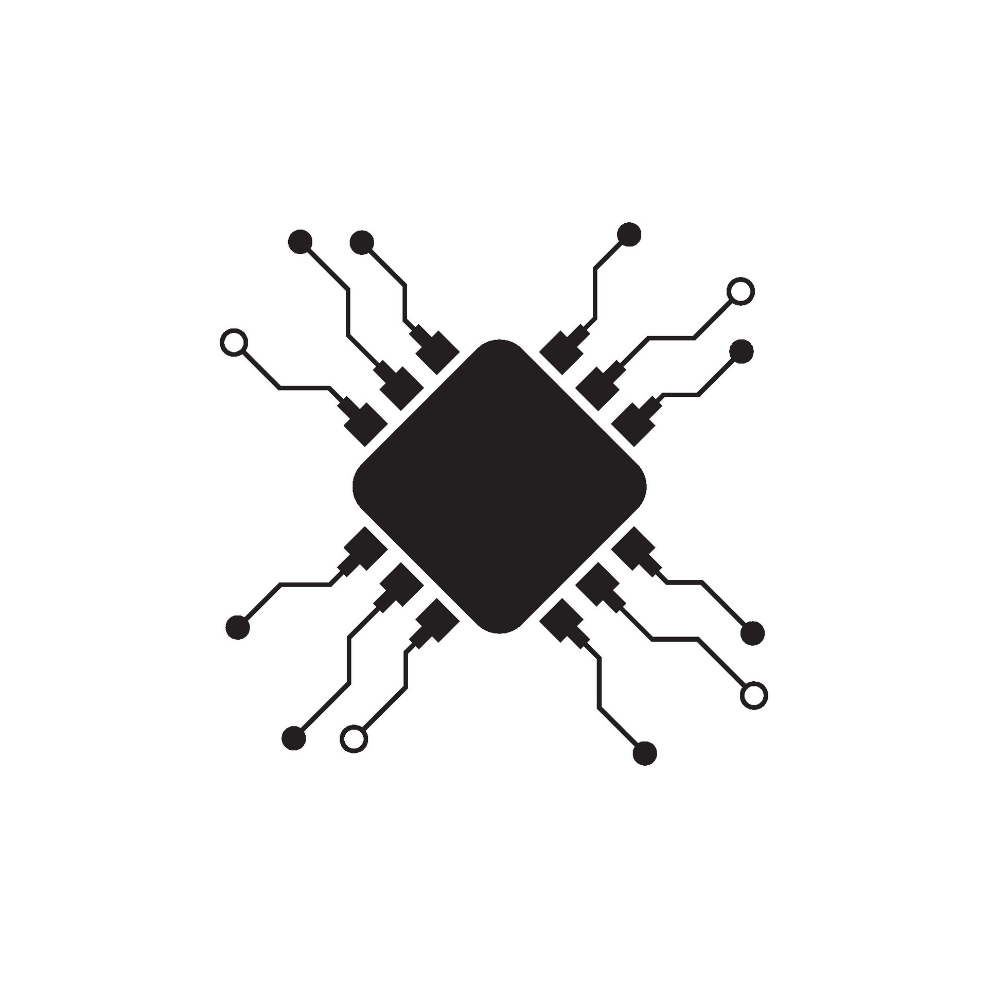 Processor logo icon 34845981 Vector Art at Vecteezy