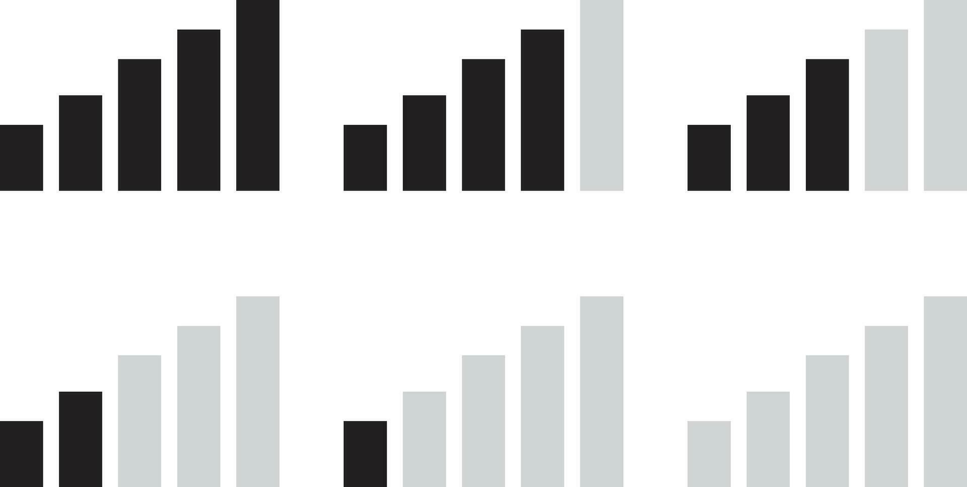 Signal Icon Set From Strong To Weak Isolated On White Background 34850000 Vector Art At Vecteezy