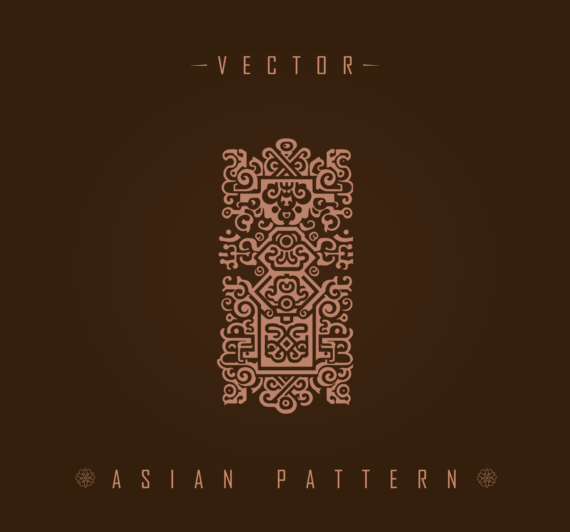 Complex Traditional Asian Rectangular Pattern 34856547 Vector Art at ...