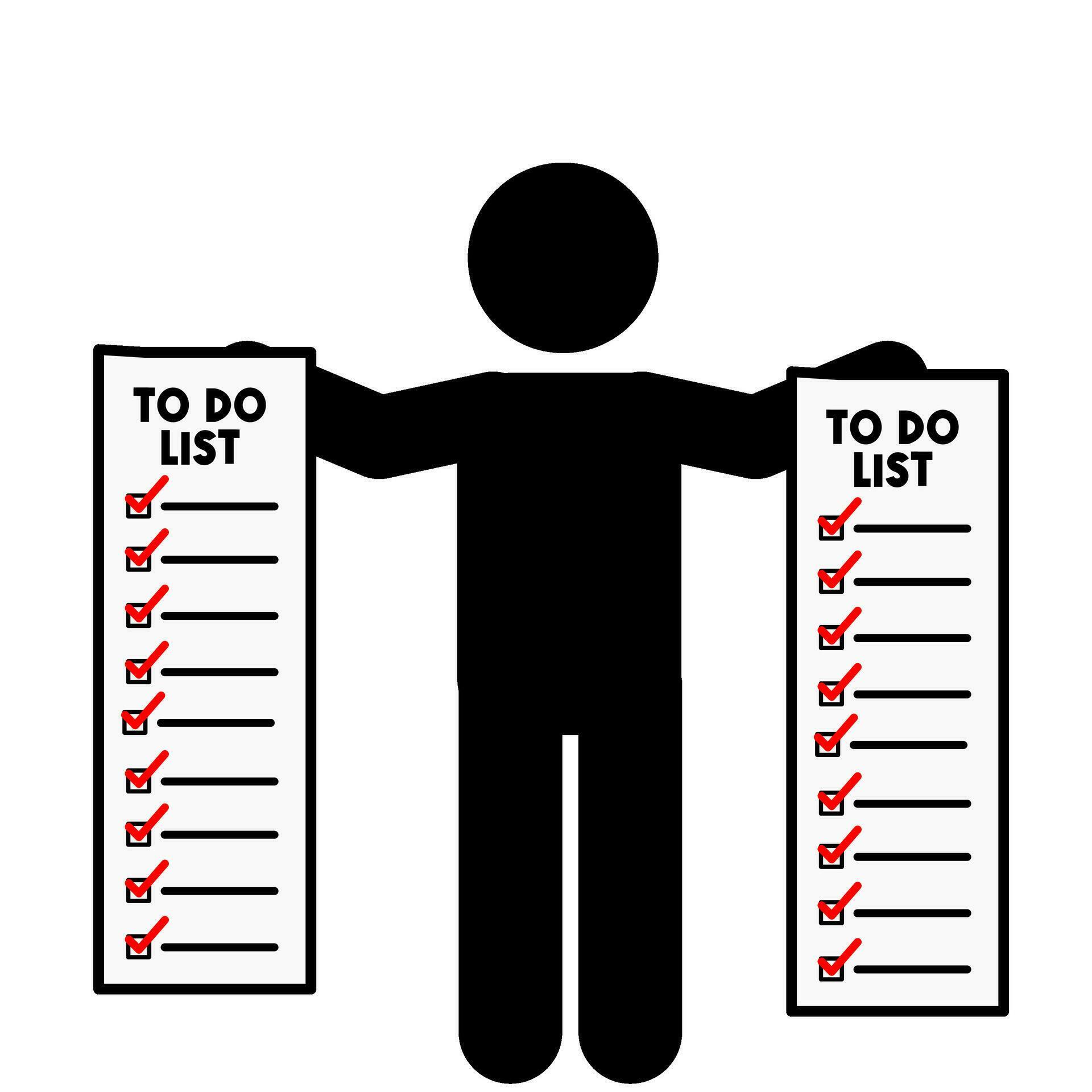 flat design vector illustration with carrying to do list 34857084 ...