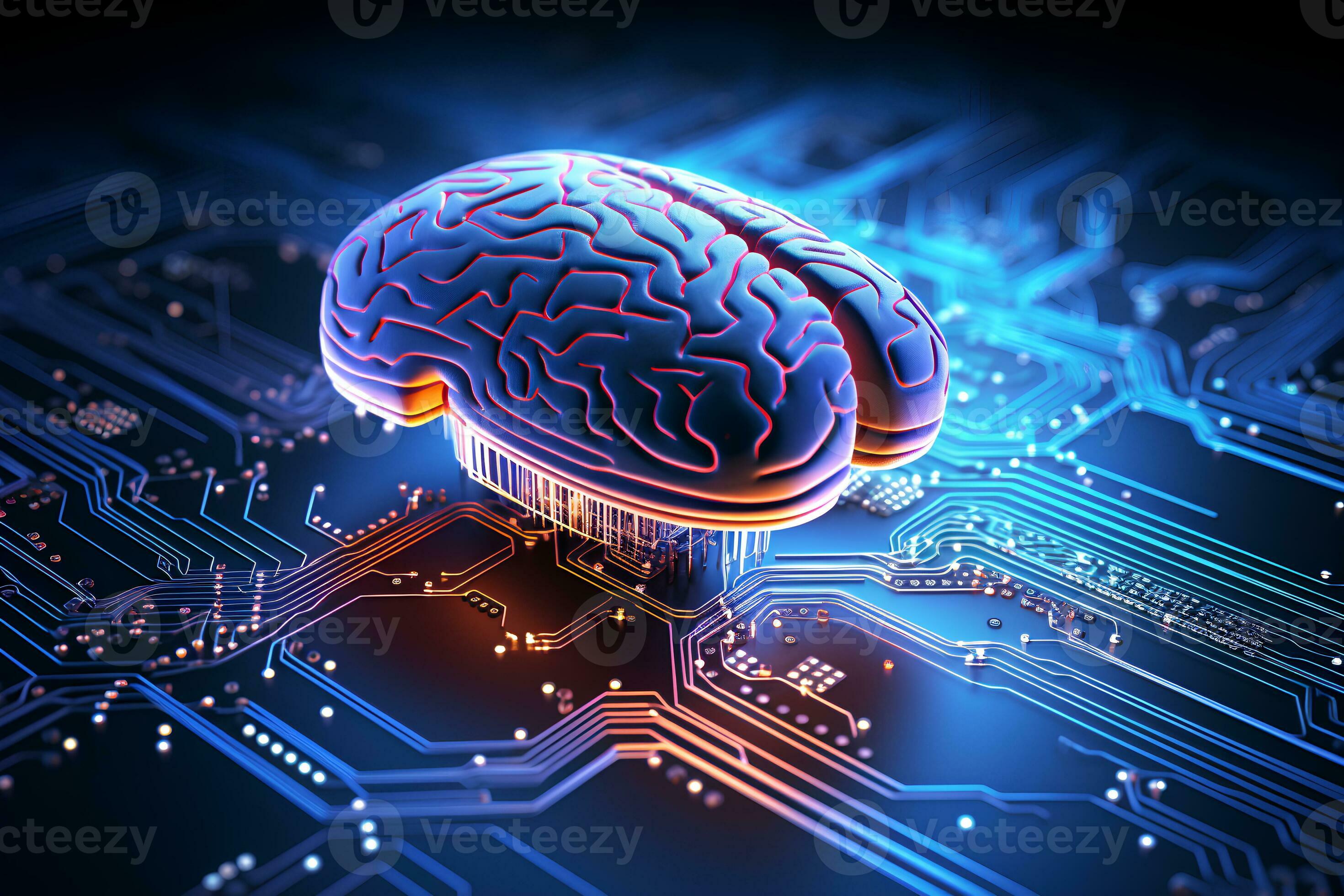 AI Chipset Melds with Human Brain on Computer Circuit Board for Futuristic AI and Deep Learning ...