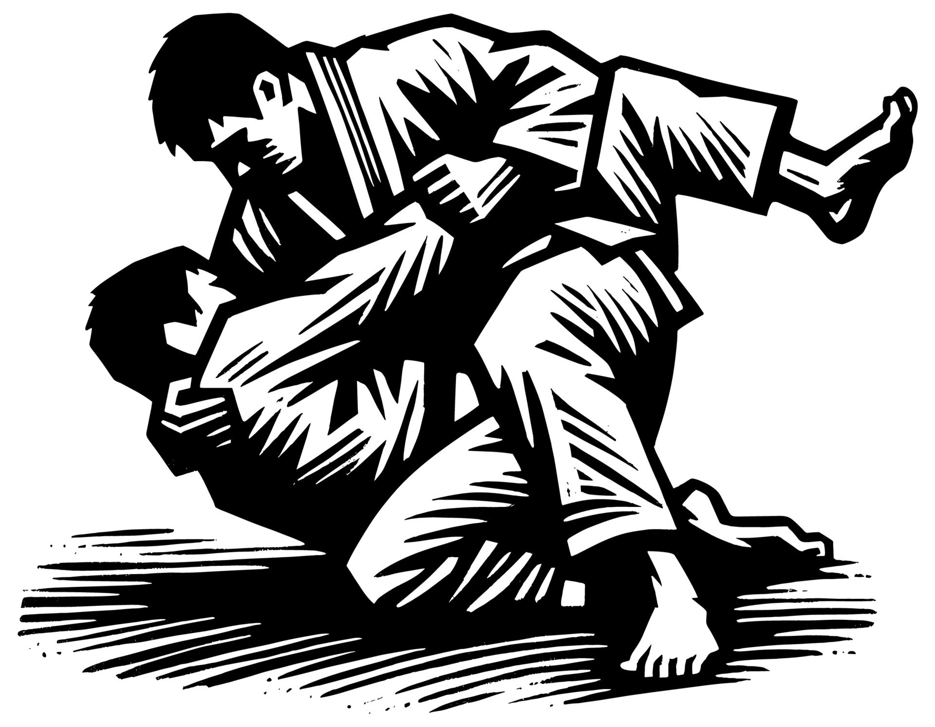 Jiu-jitsu Fight Linocut 34872821 Vector Art at Vecteezy Jiu-jitsu Fight Linocut 34872821 Vector Art at Vecteezy